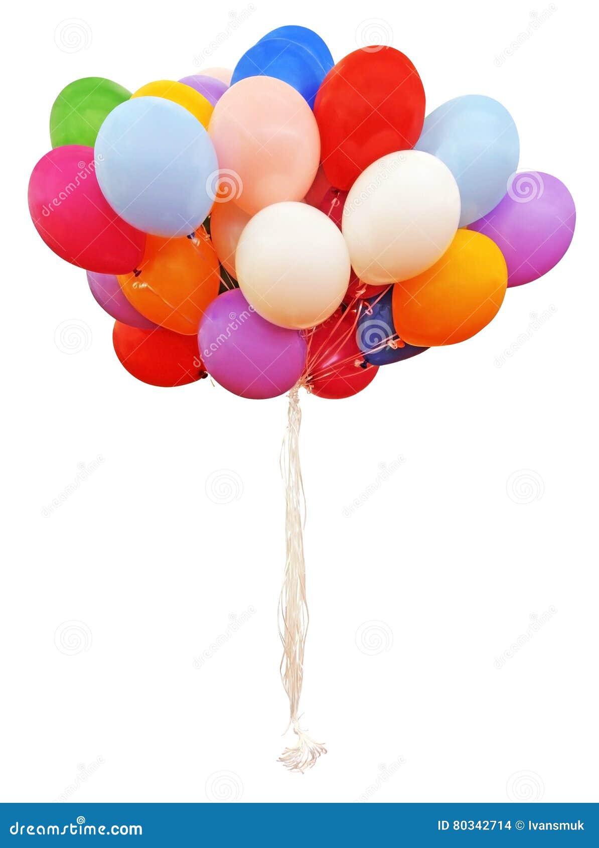 Bouquet of Colorful Balloons Stock Photo - Image of cheerful, balloon ...
