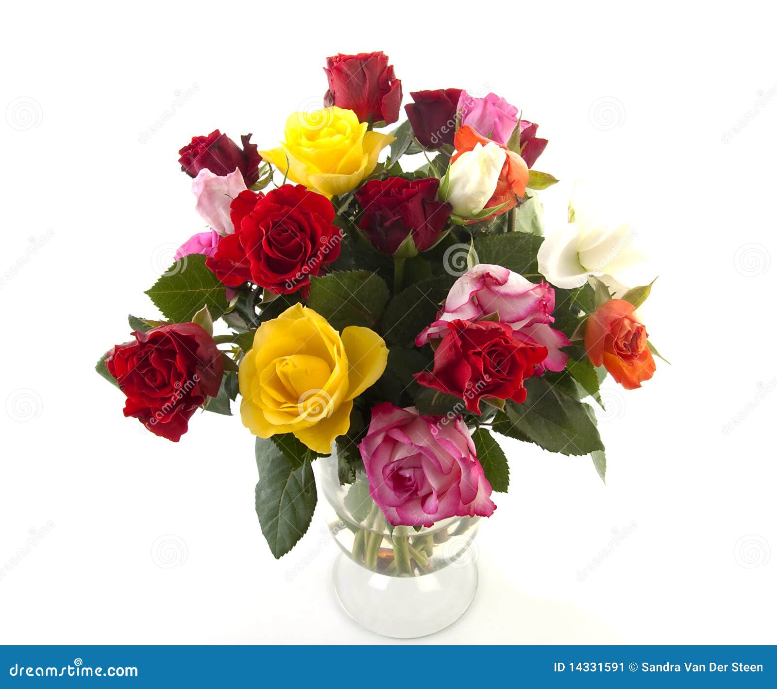 Bouquet of colorful roses stock image. Image of bouquet - 14331591