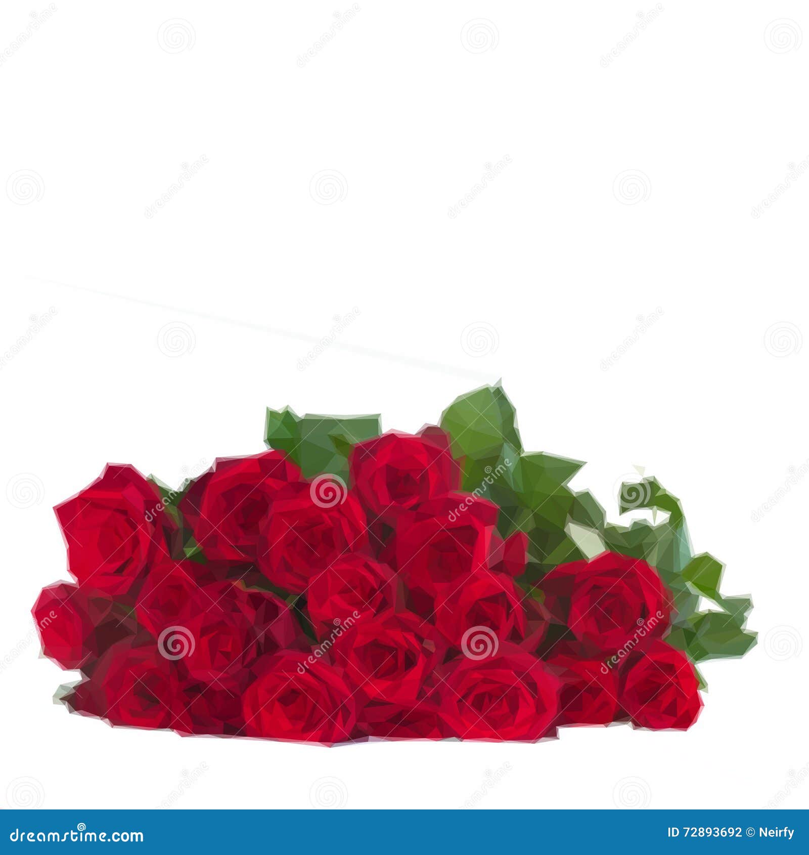 Bouquet of dark red roses stock vector. Illustration of holiday - 72893692