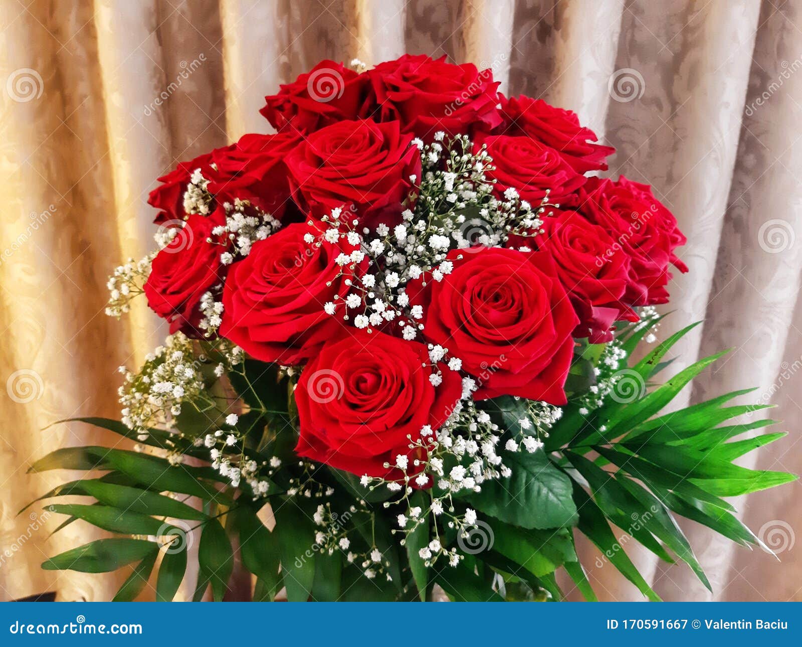 Bouquet de rosas rojas imagen de archivo. Imagen de elasticidad - 170591667