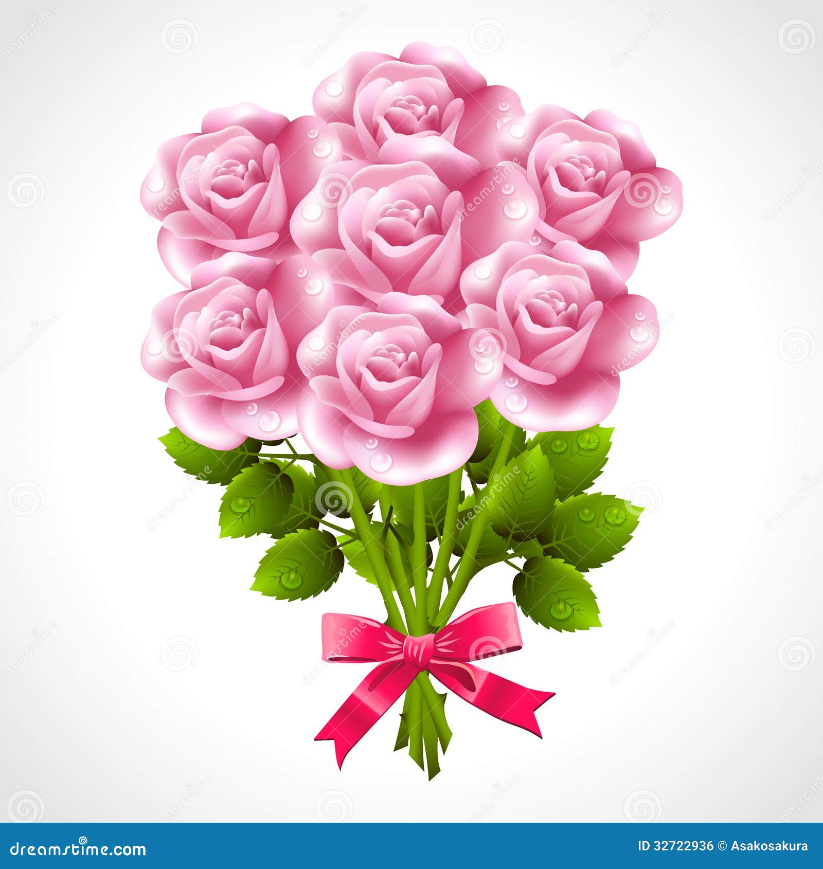 Bouquet de Rose illustration stock. Illustration du bouquet - 32722936
