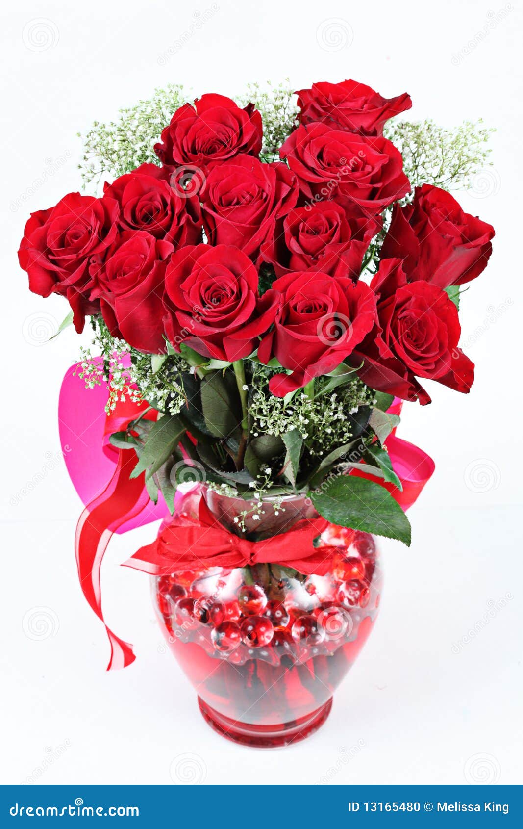 Bouquet of dozen red roses stock photo. Image of gift - 13165480