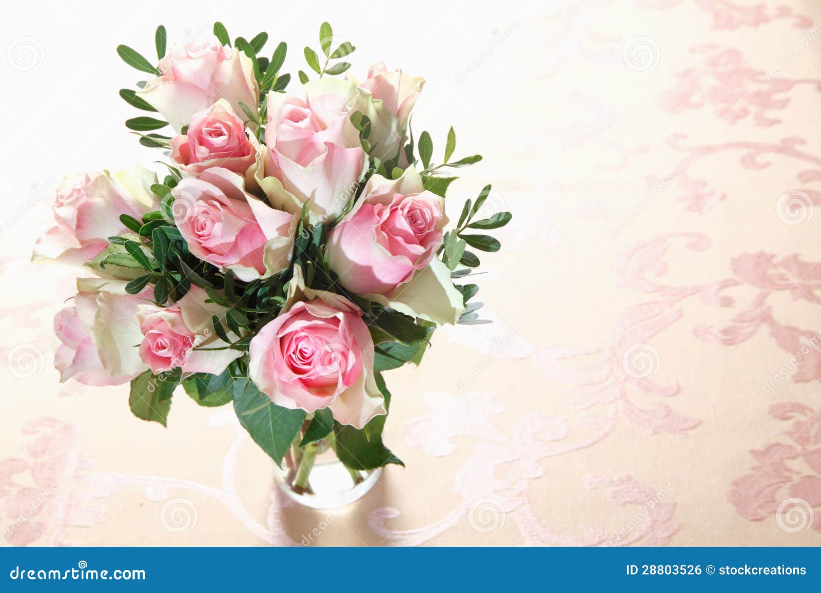 Bouquet of Fresh Pink Roses Stock Photo - Image of florist, floral ...