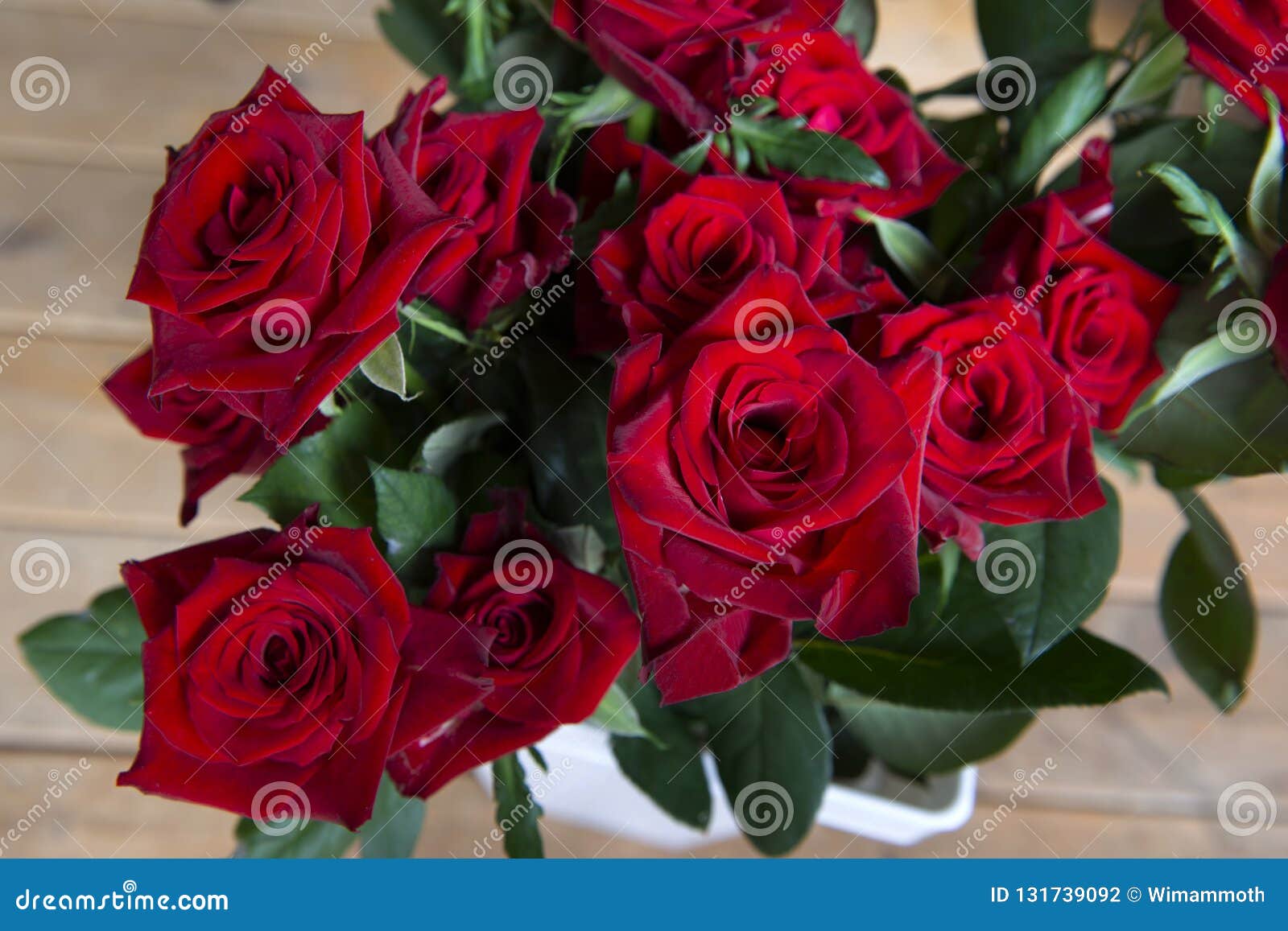 Bouquet of fresh roses stock photo. Image of flower - 131739092