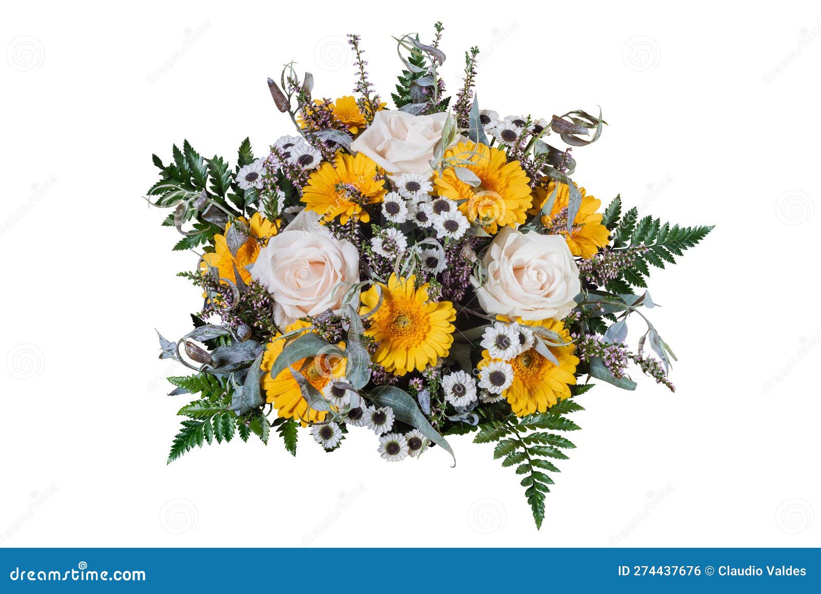 Bouquet of Light Colored Flowers Stock Photo - Image of gerbera ...