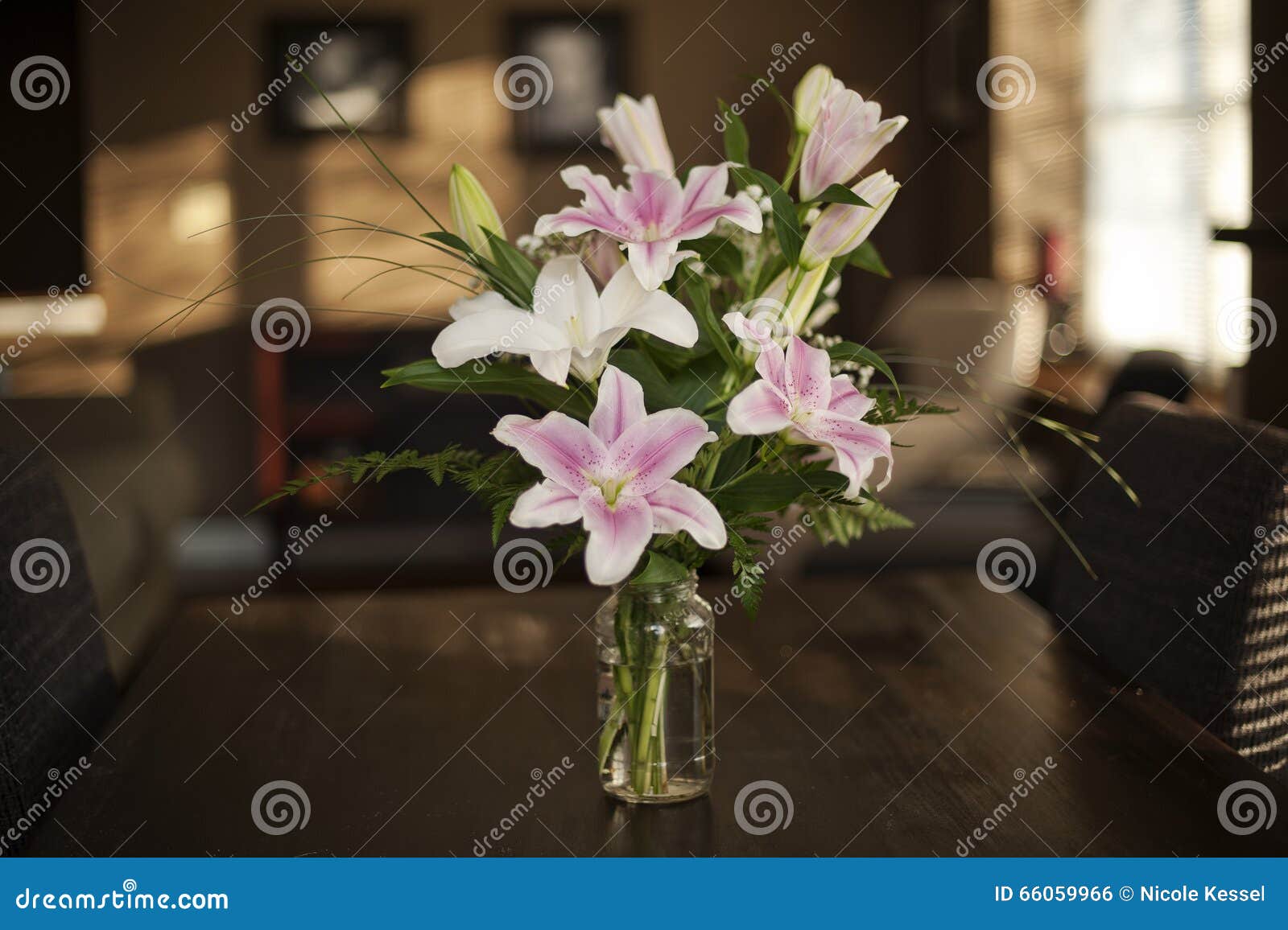 Bouquet of Lilies stock photo. Image of love, arrangement - 66059966