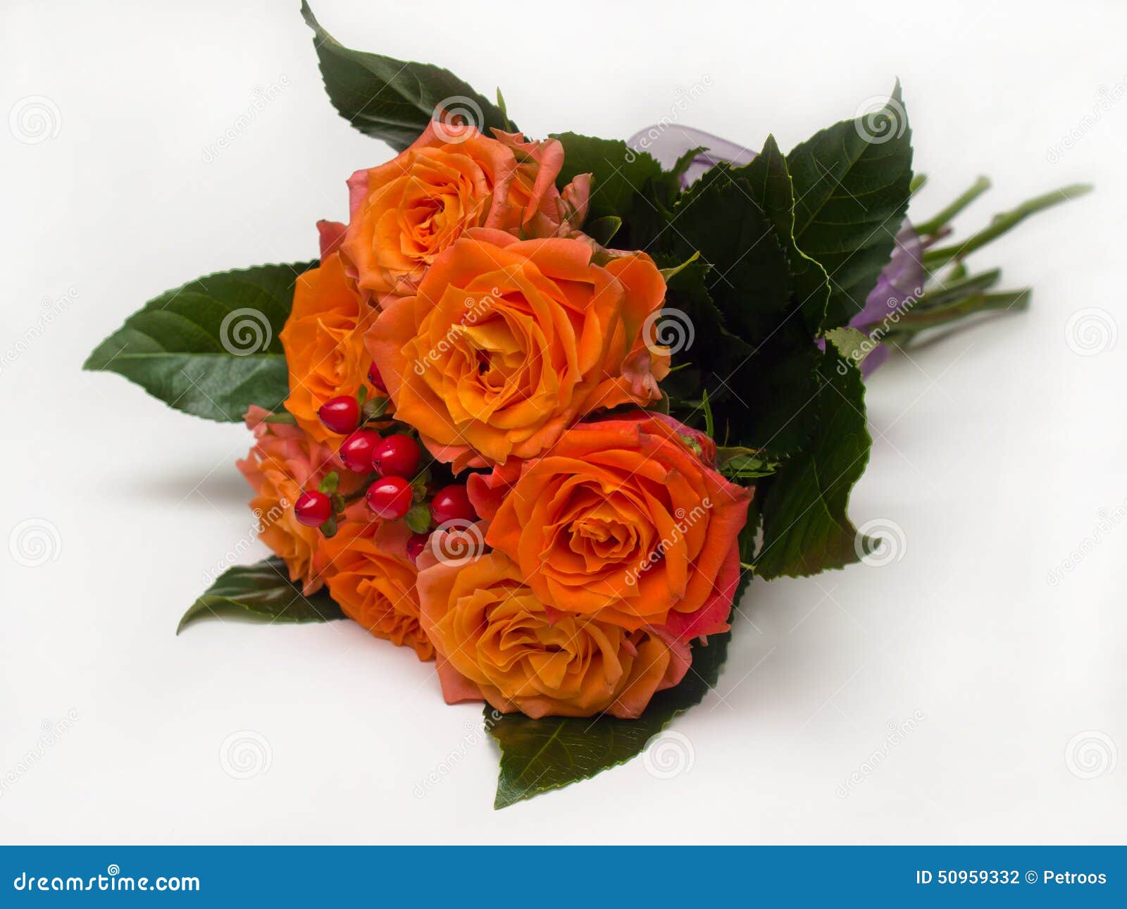 Bouquet of orange roses stock photo. Image of mother - 50959332