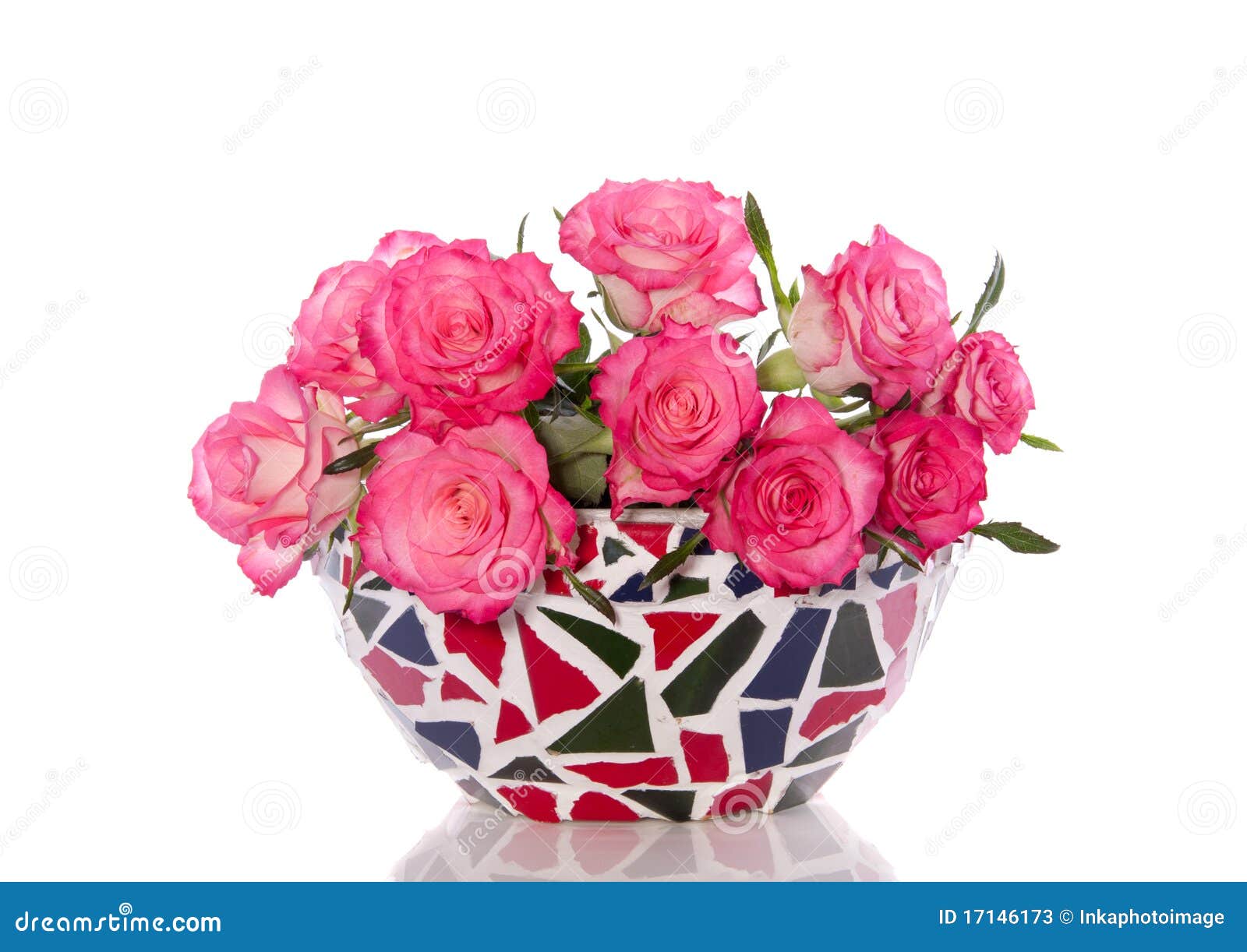 Bouquet pink roses stock image. Image of floral, greeting - 17146173