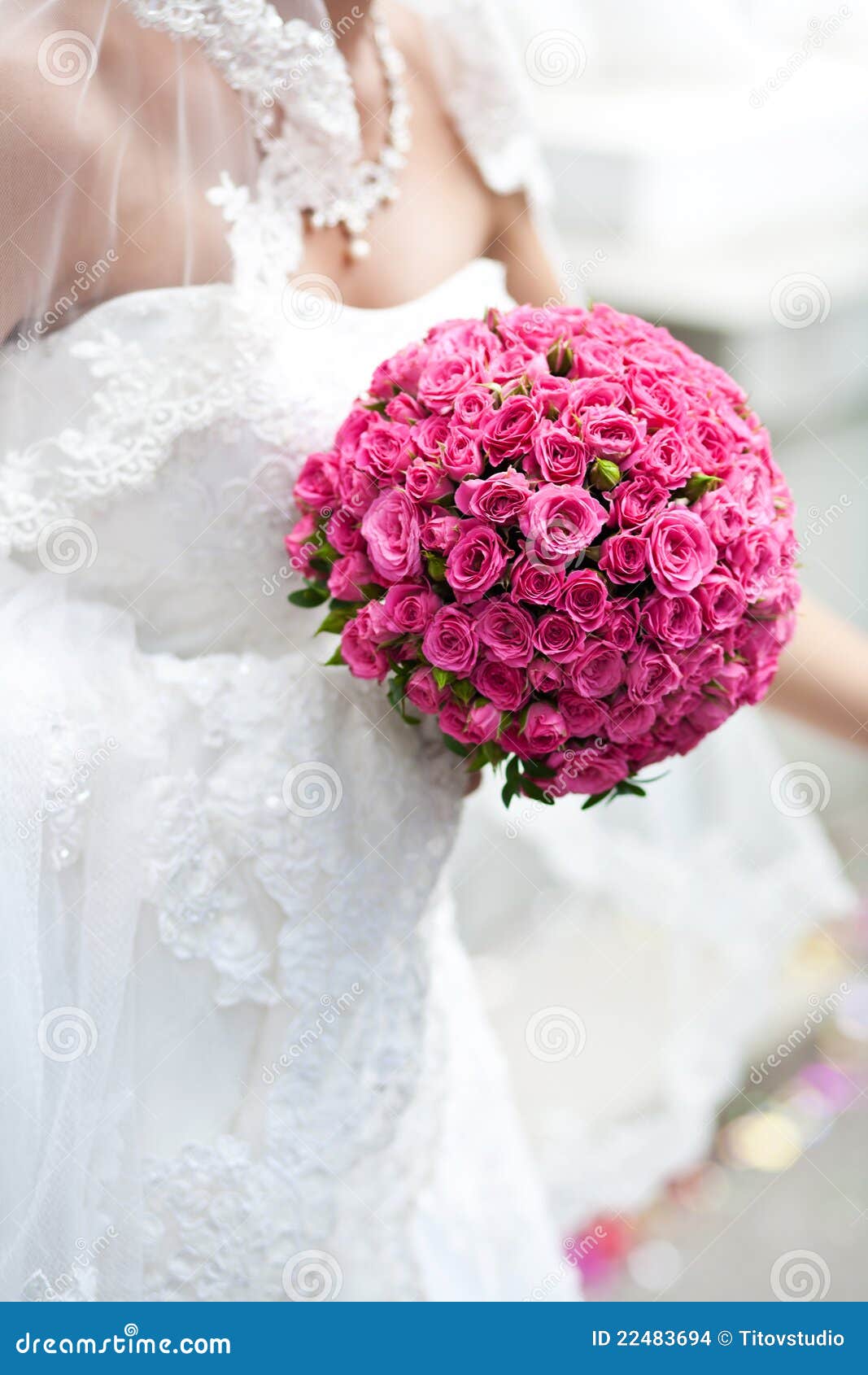 Bouquet of pink roses stock photo. Image of wedding, celebration - 22483694