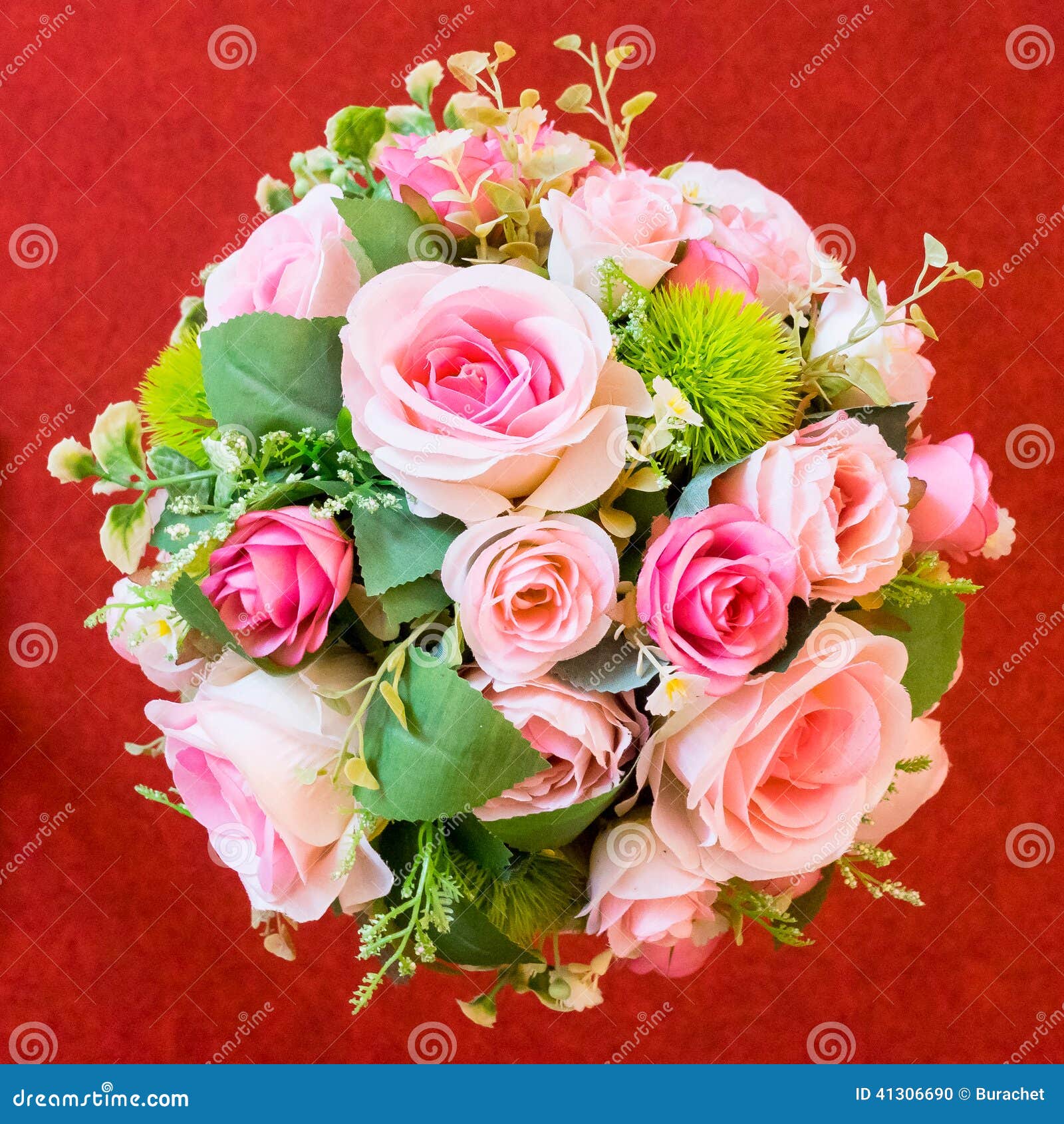 Bouquet of pink roses stock photo. Image of bunch, love - 41306690