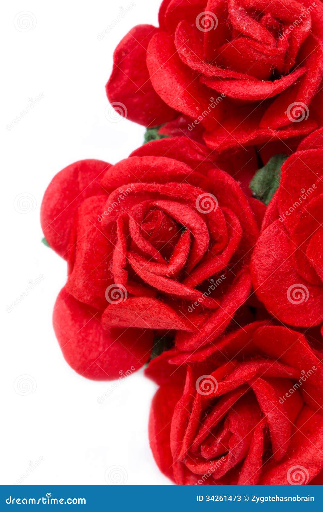 Bouquet of Red Paper Roses. Stock Image - Image of creativity, bouquet ...