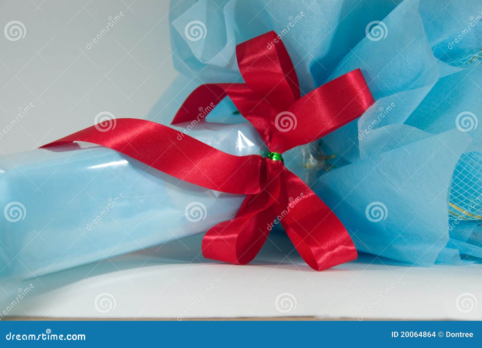 Bouquet red ribbon stock photo. Image of pattern, decoration - 20064864