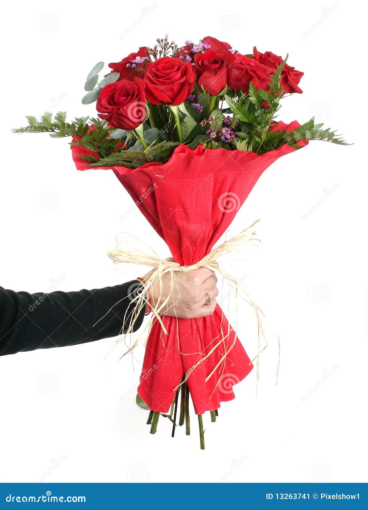 Bouquet of red roses stock image. Image of beautiful - 13263741