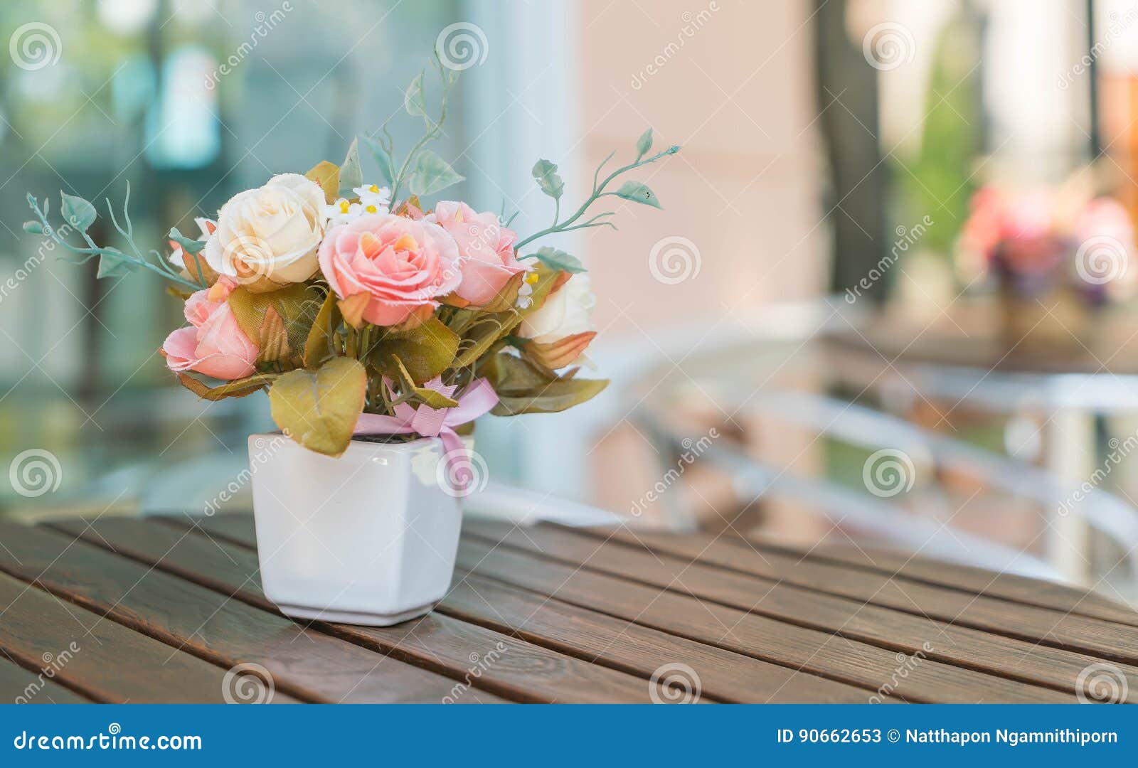 Bouquet rose on table stock image. Image of romantic - 90662653