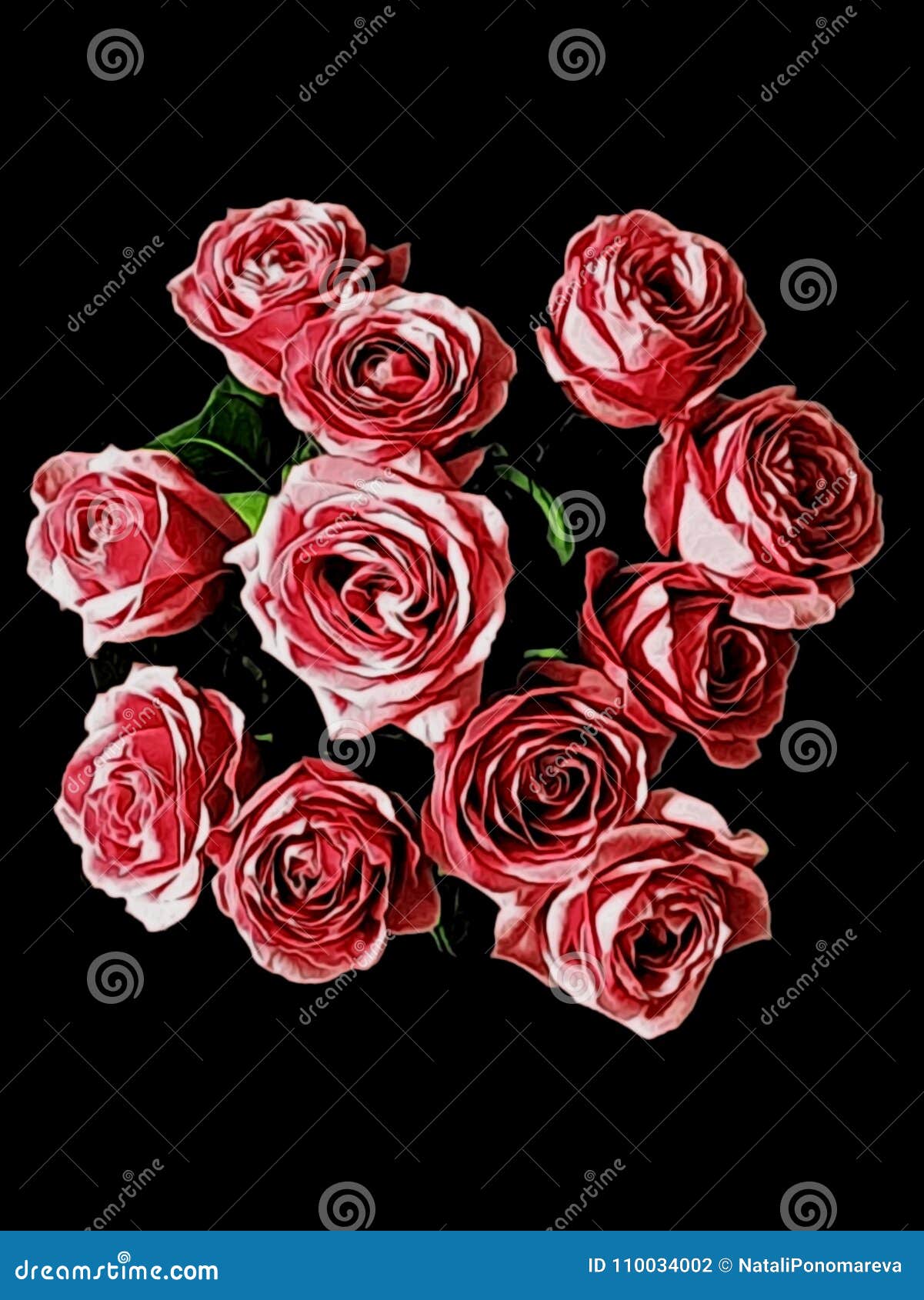 Bouquet of roses stock photo. Image of eleven, roses - 110034002