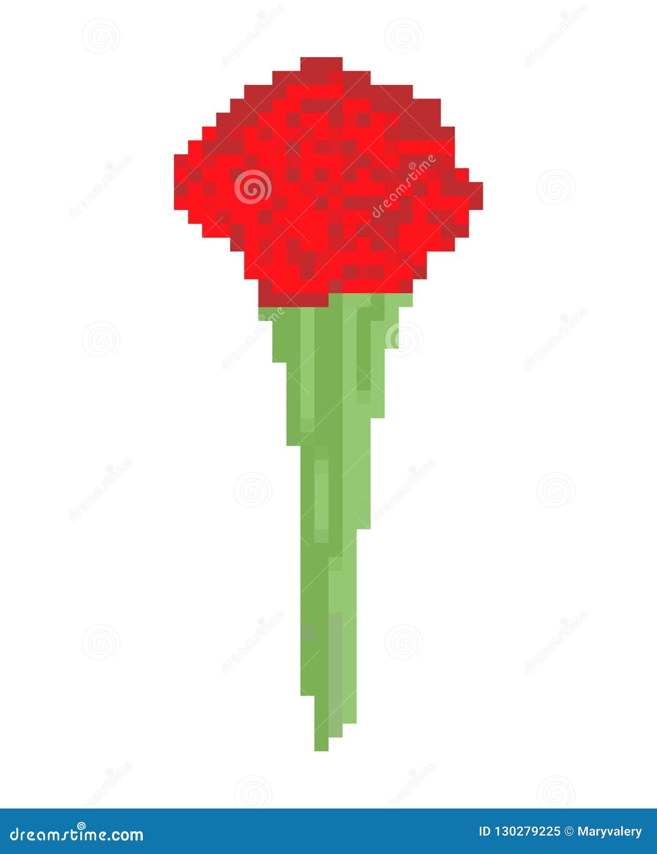 Bouquet of Roses Pixel Art. Flowers 8 Bit Stock Vector - Illustration ...