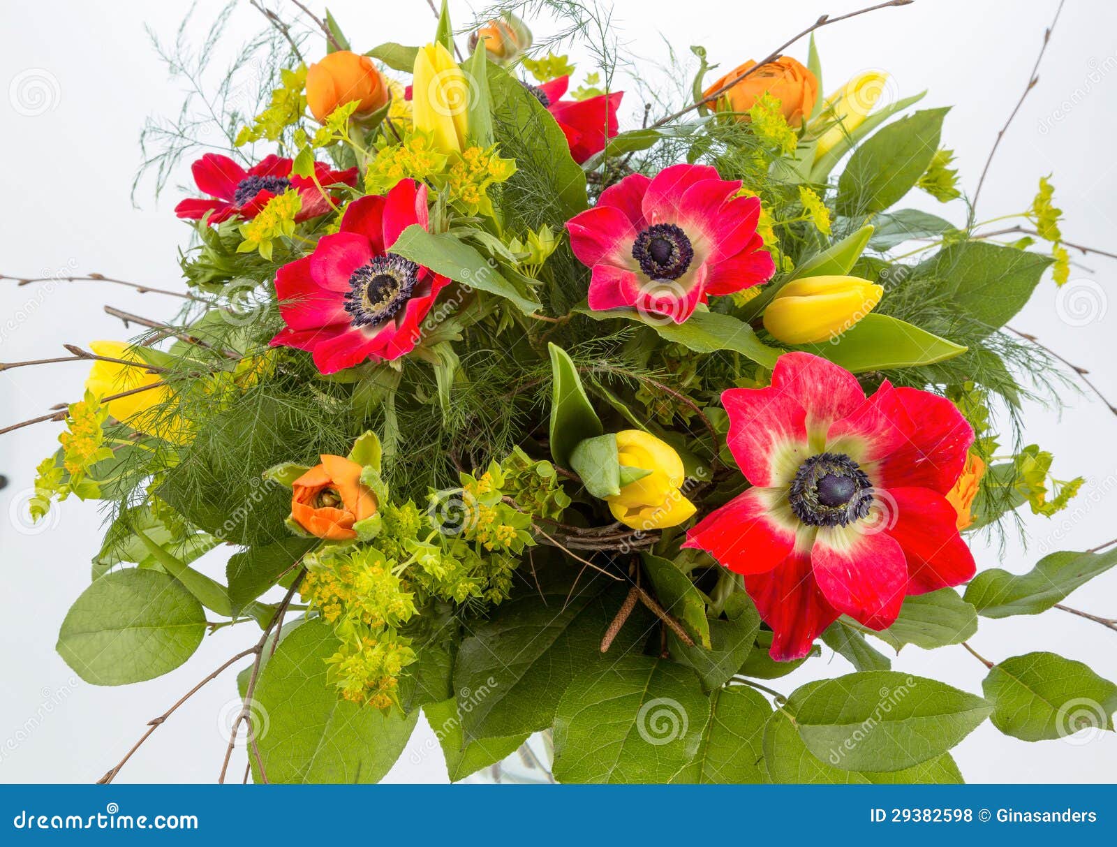 Bouquet of spring flowers stock photo. Image of gift - 29382598