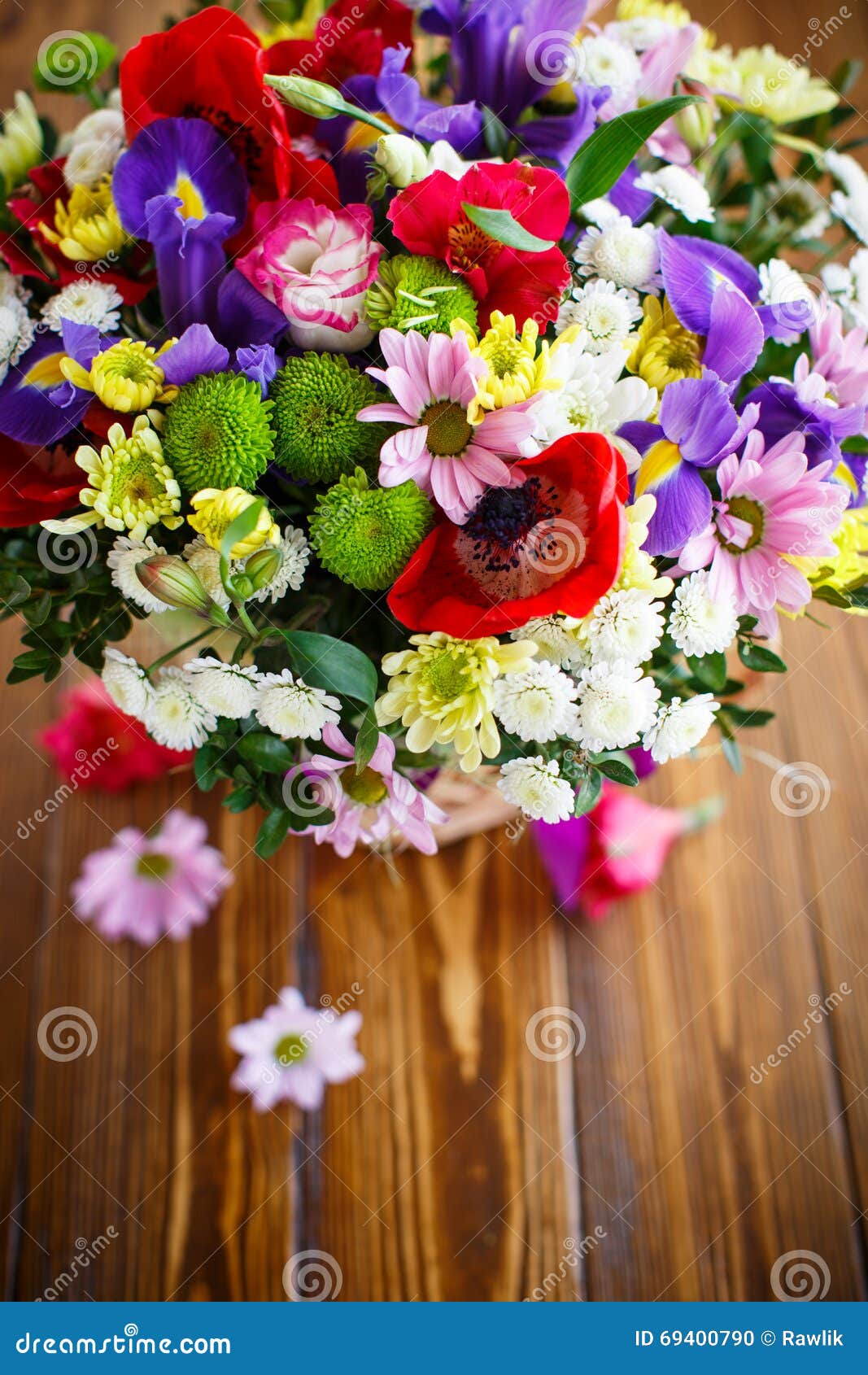 Bouquet of spring flowers stock photo. Image of birthday - 69400790