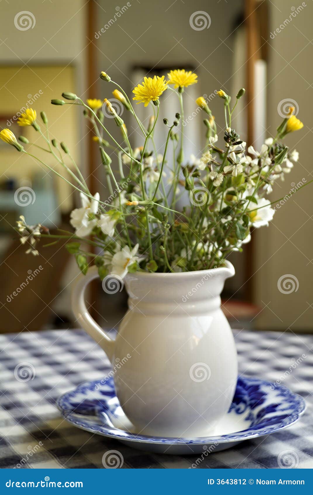 Bouquet of Wild Flowers in a Pitcher Stock Photo - Image of wildflower ...