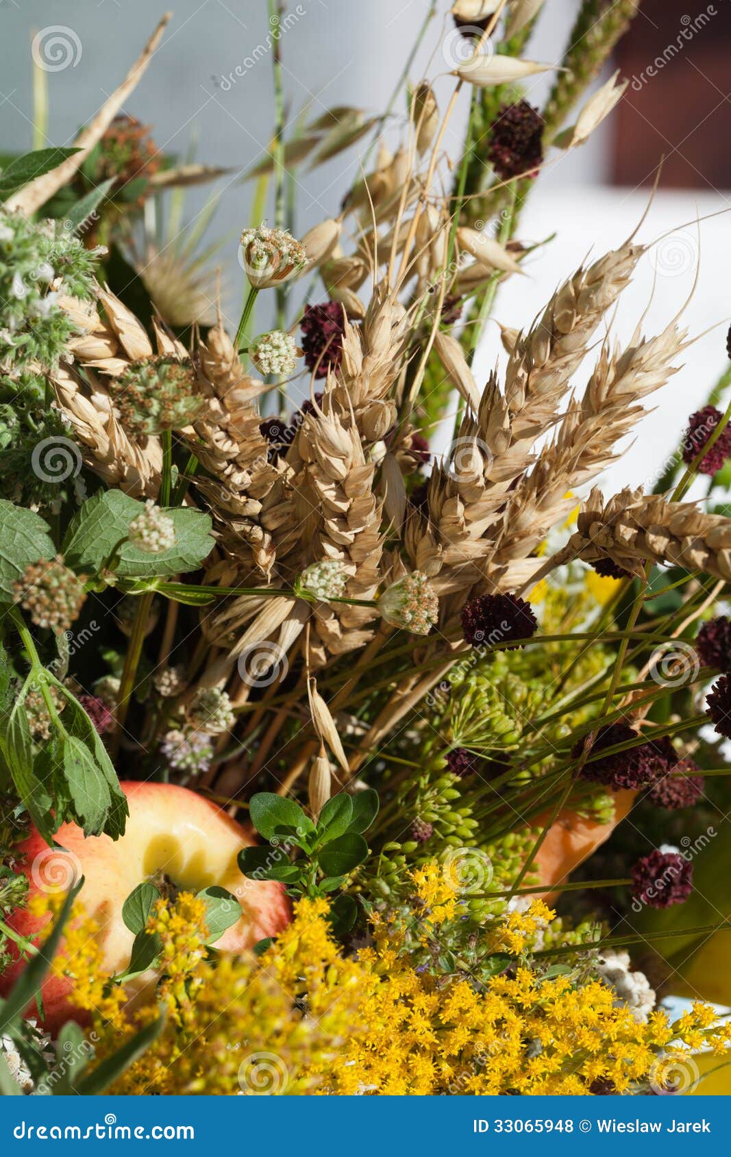 Bouquets of Flowers and Herbs Stock Photo - Image of beauty, bloom ...