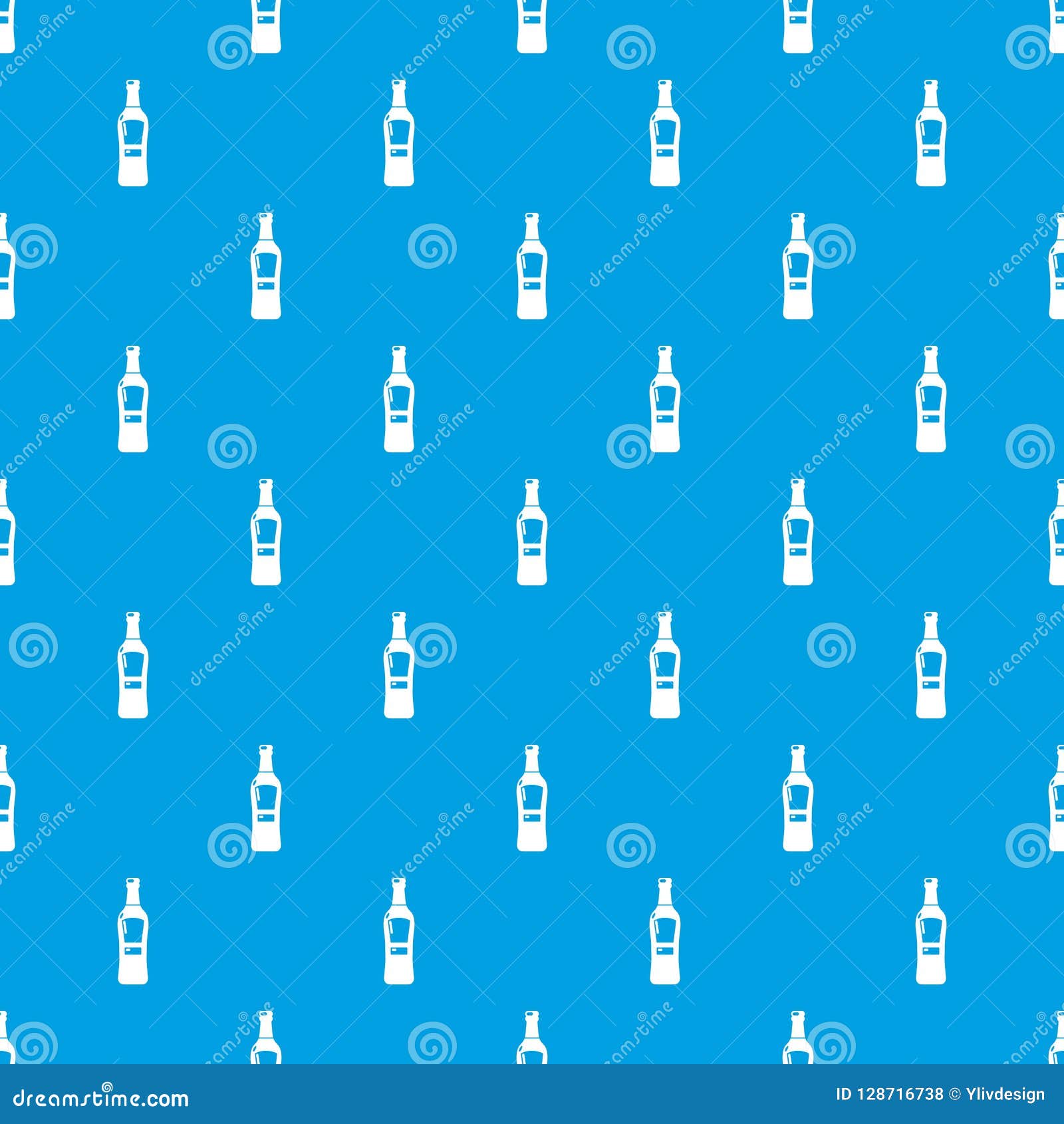 Bourbon Pattern Seamless Blue Stock Illustration - Illustration of ...