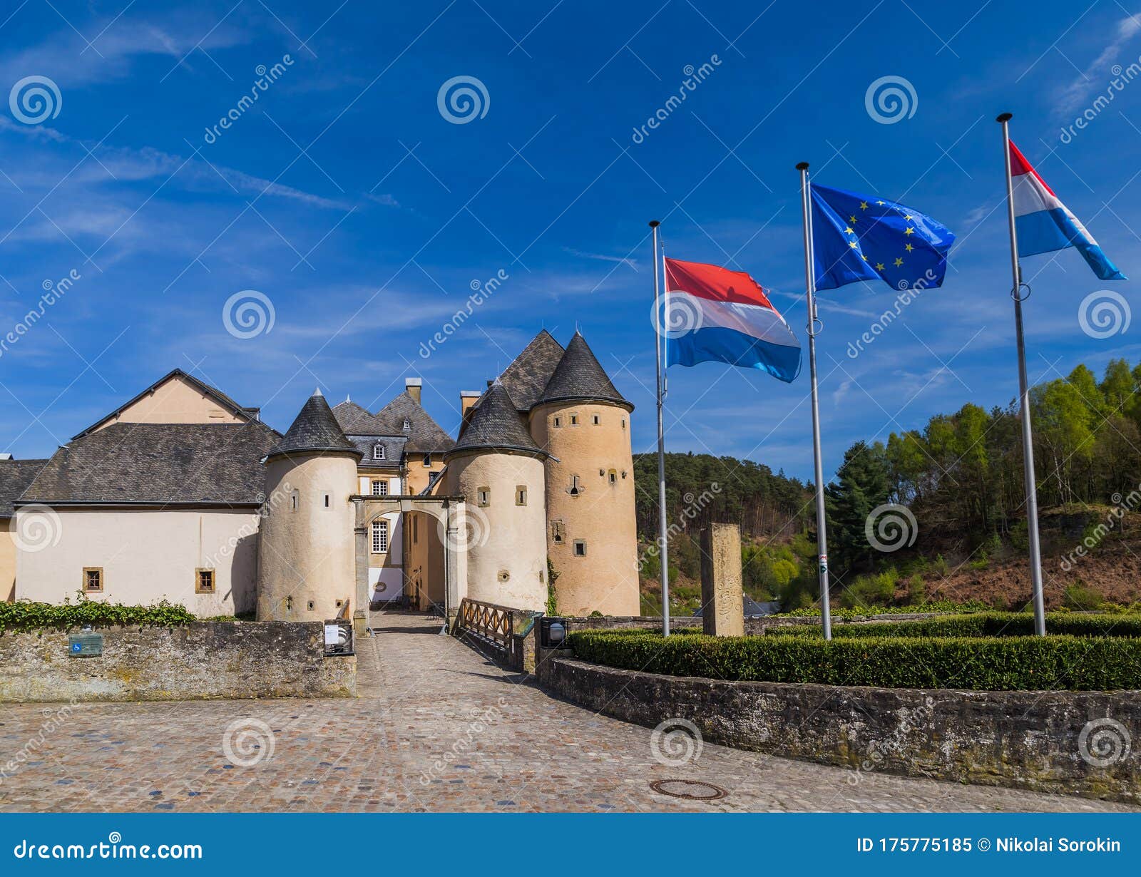 Bourglinster Castle in Luxembourg Stock Image - Image of ancient ...