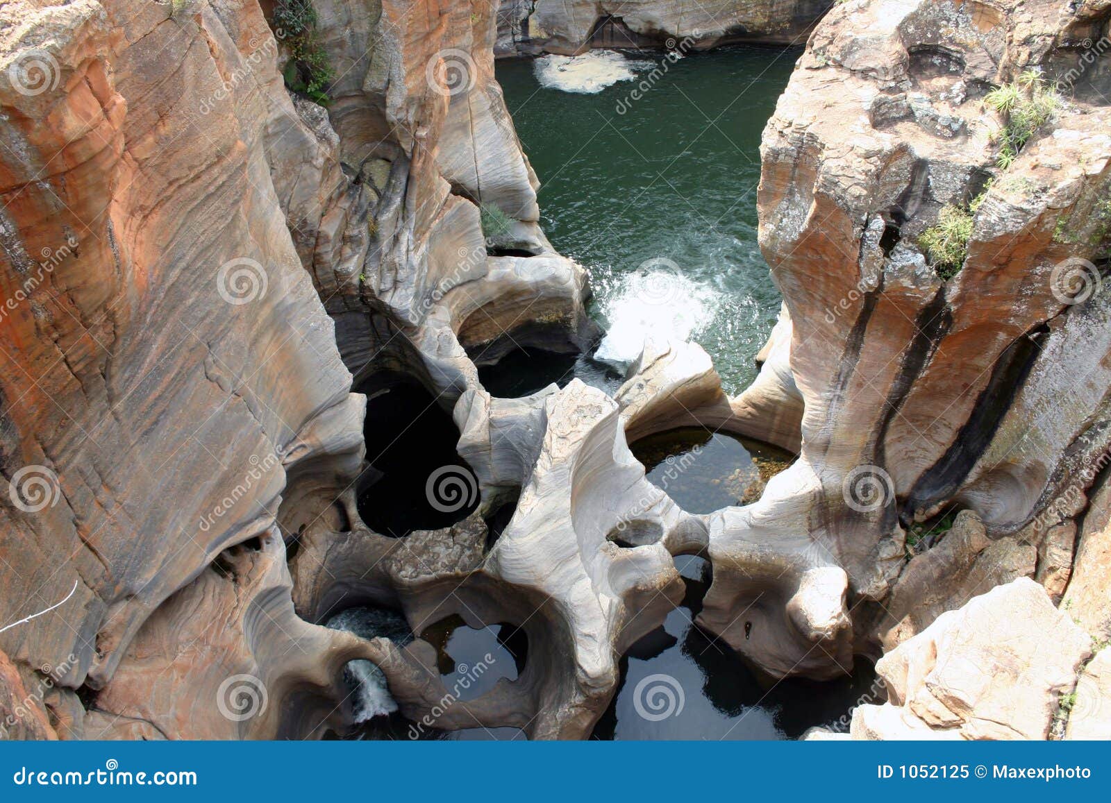 Bourkes Luck Potholes / River Gorge Stock Image - Image of canyon ...