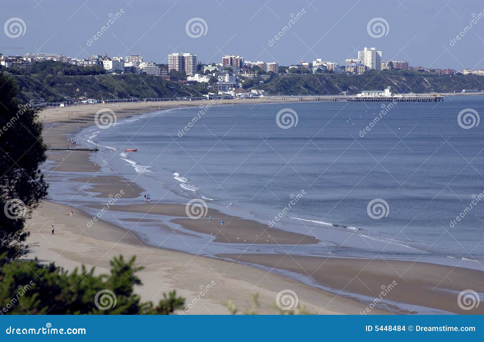 Bournemouth bay stock photo. Image of south, beach, erosion - 5448484