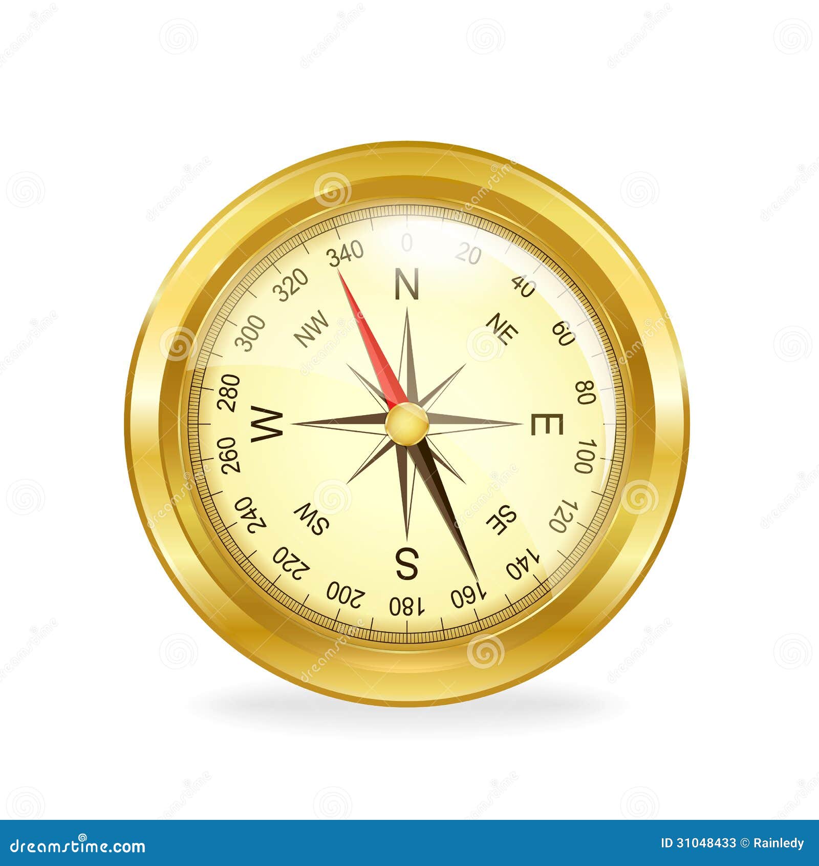 Boussole illustration de vecteur. Illustration du antique - 31048433