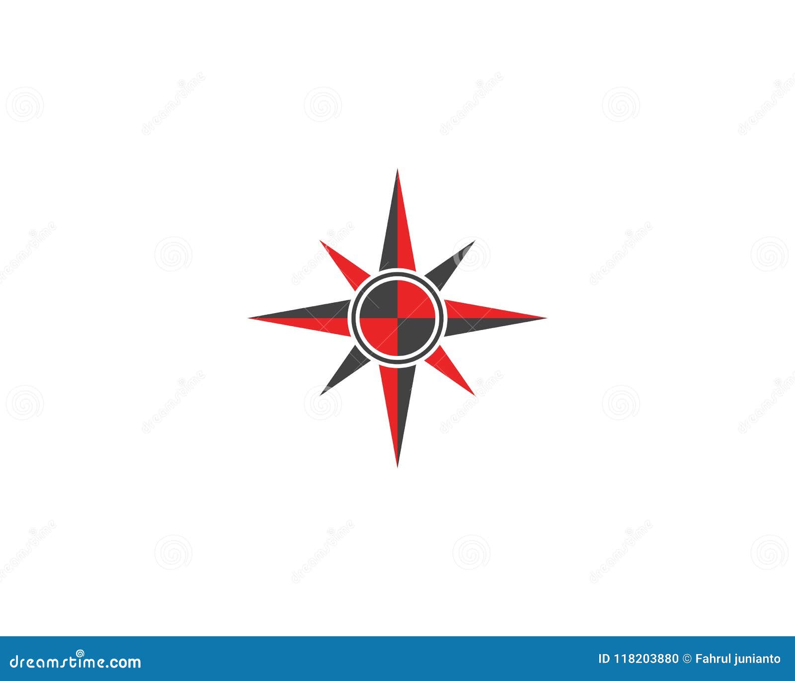 Boussole Logo Design Template Illustration de Vecteur - Illustration du ...