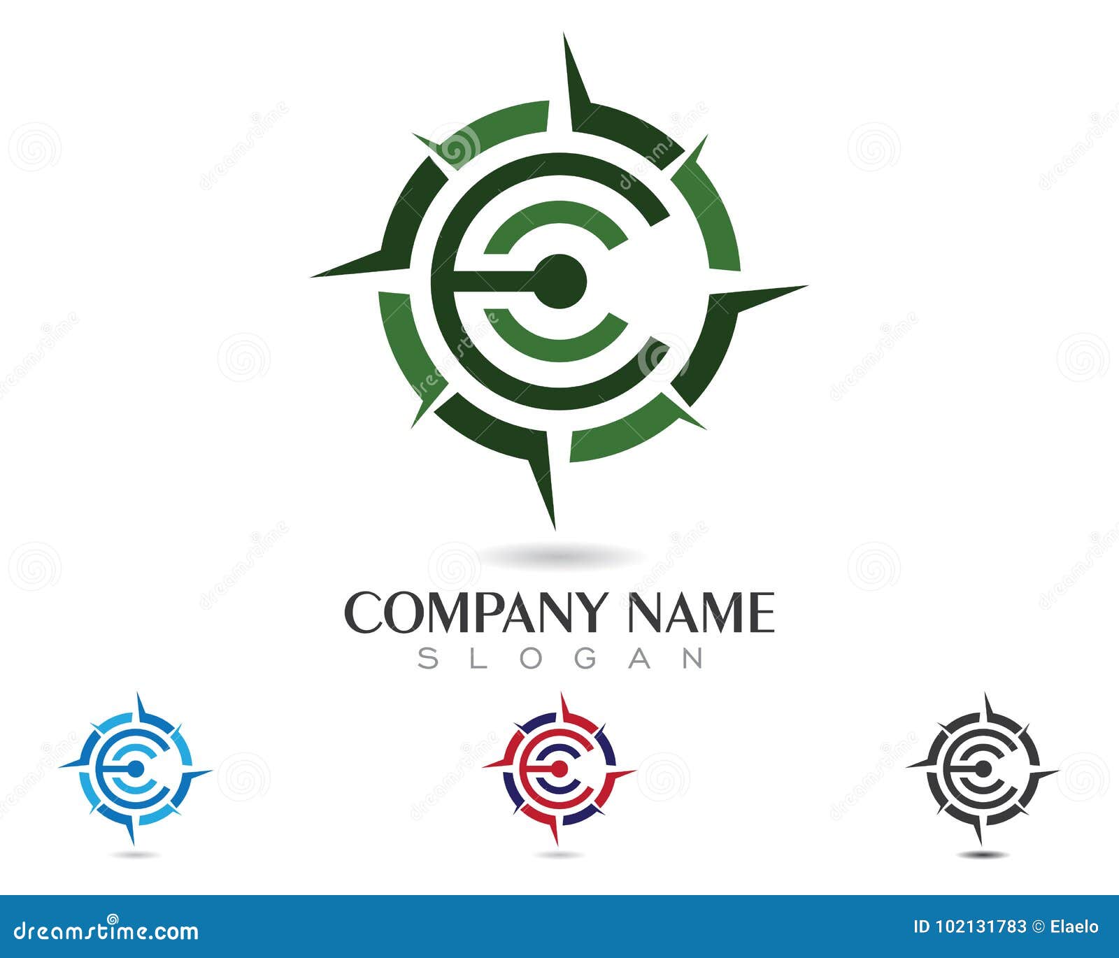 Boussole Logo Template illustration de vecteur. Illustration du ...