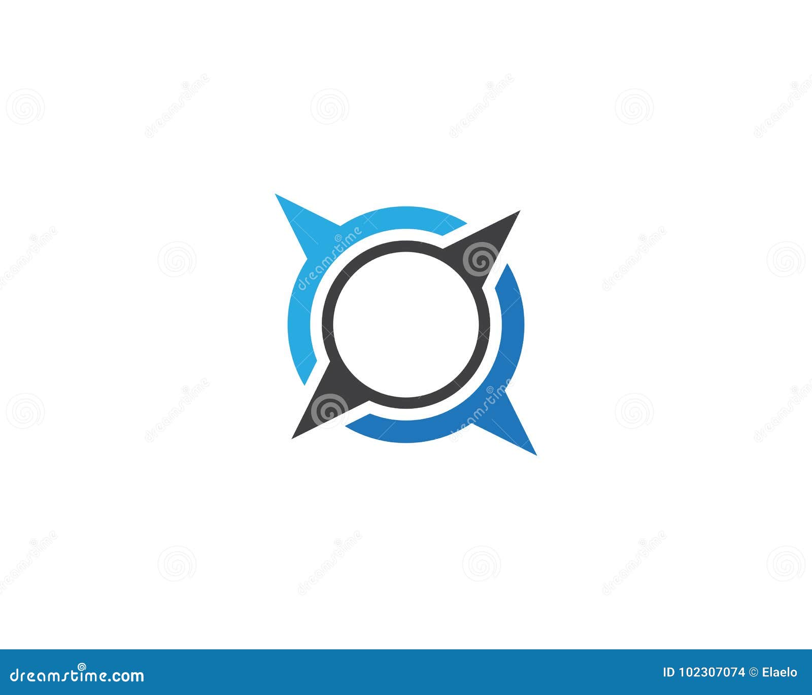 Boussole Logo Template illustration de vecteur. Illustration du simple ...