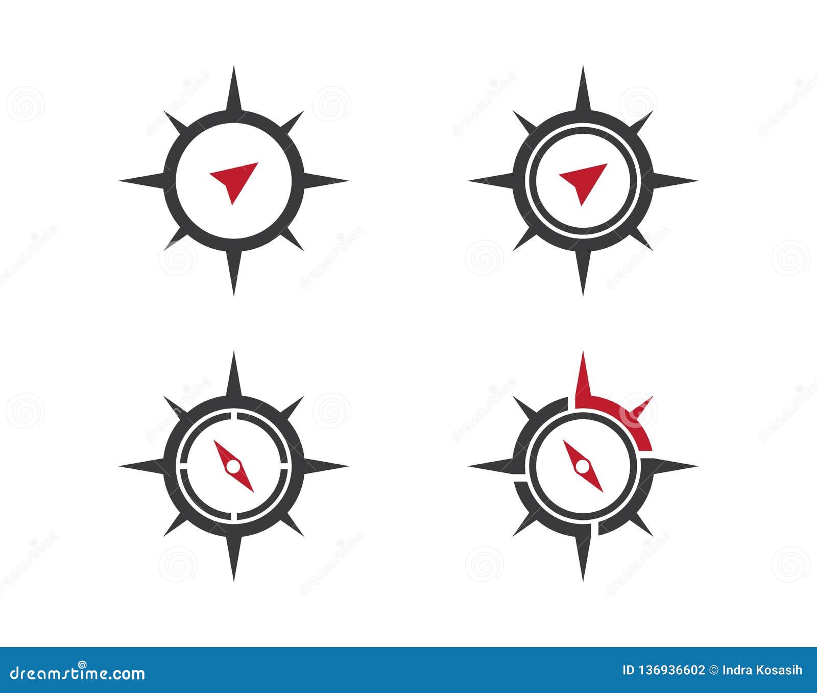 Boussole Logo Template illustration de vecteur. Illustration du ...