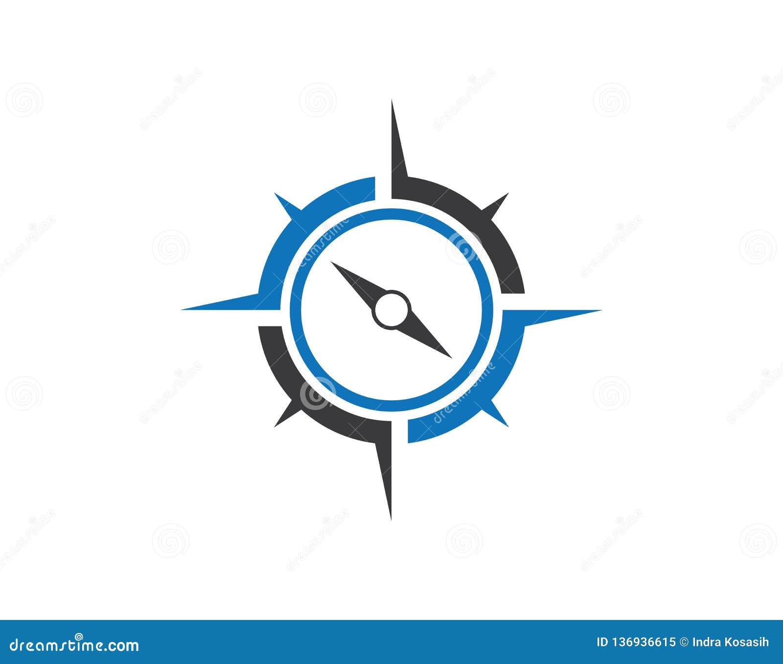 Boussole Logo Template illustration de vecteur. Illustration du ...