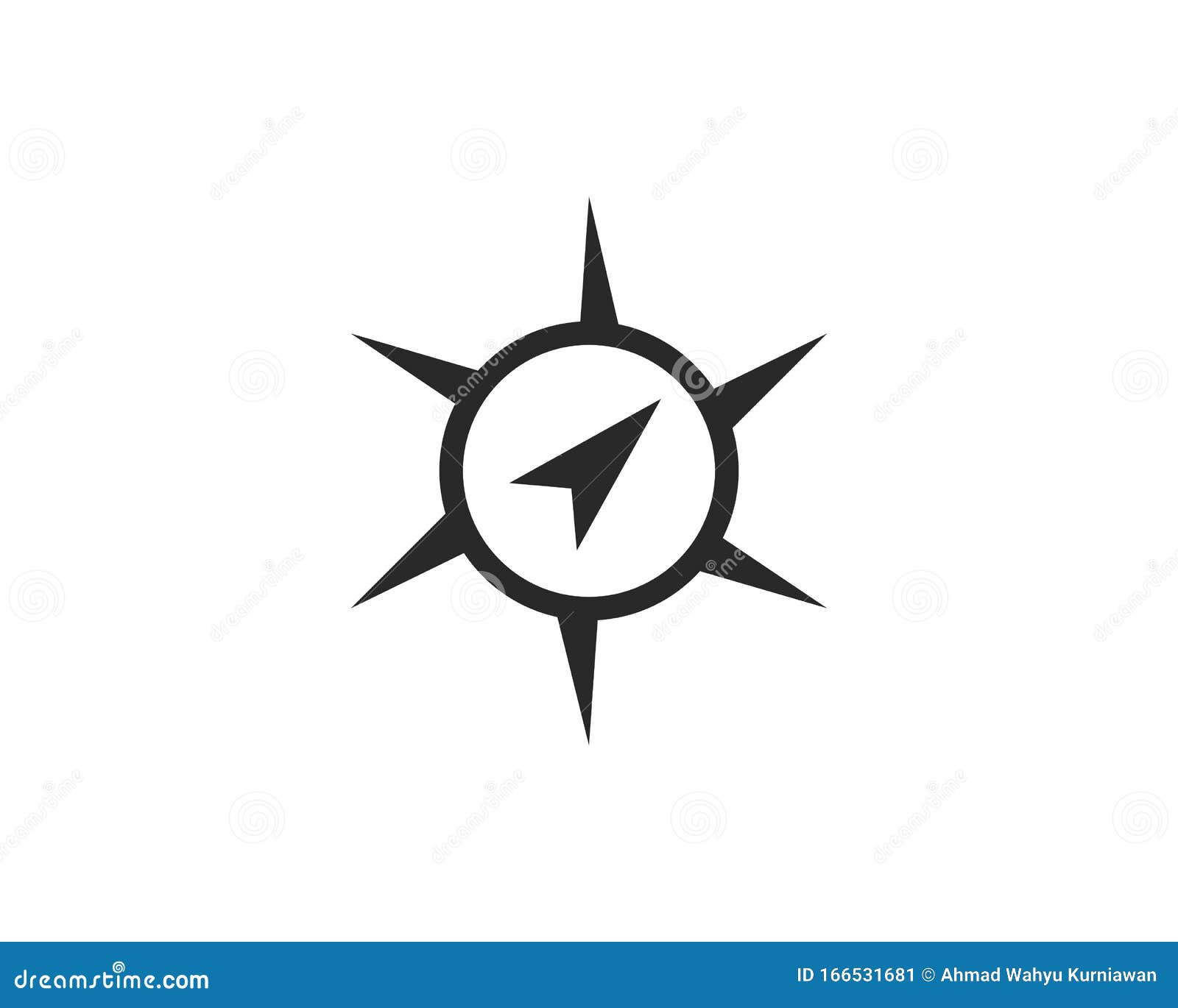 Boussole Logo Template illustration de vecteur. Illustration du point ...