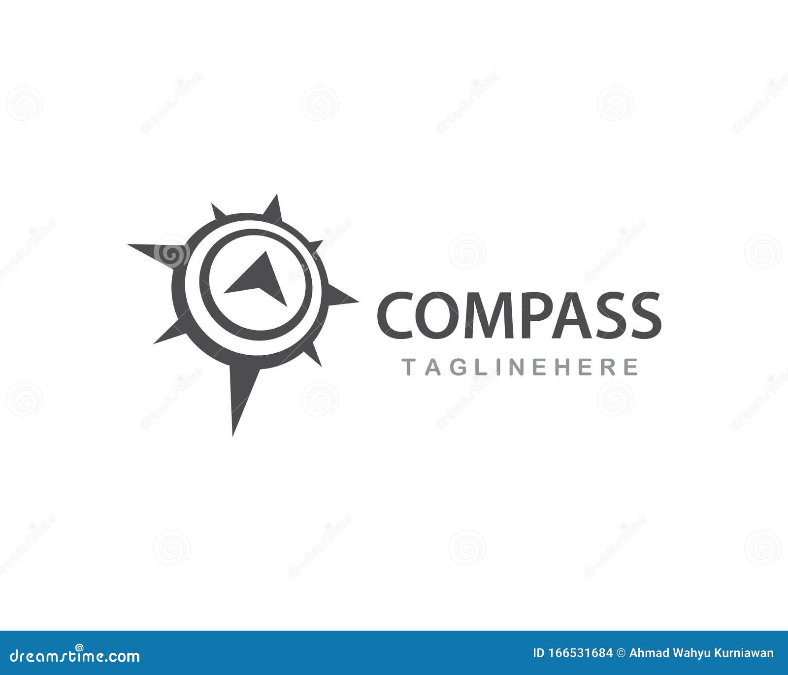 Boussole Logo Template illustration de vecteur. Illustration du compas ...