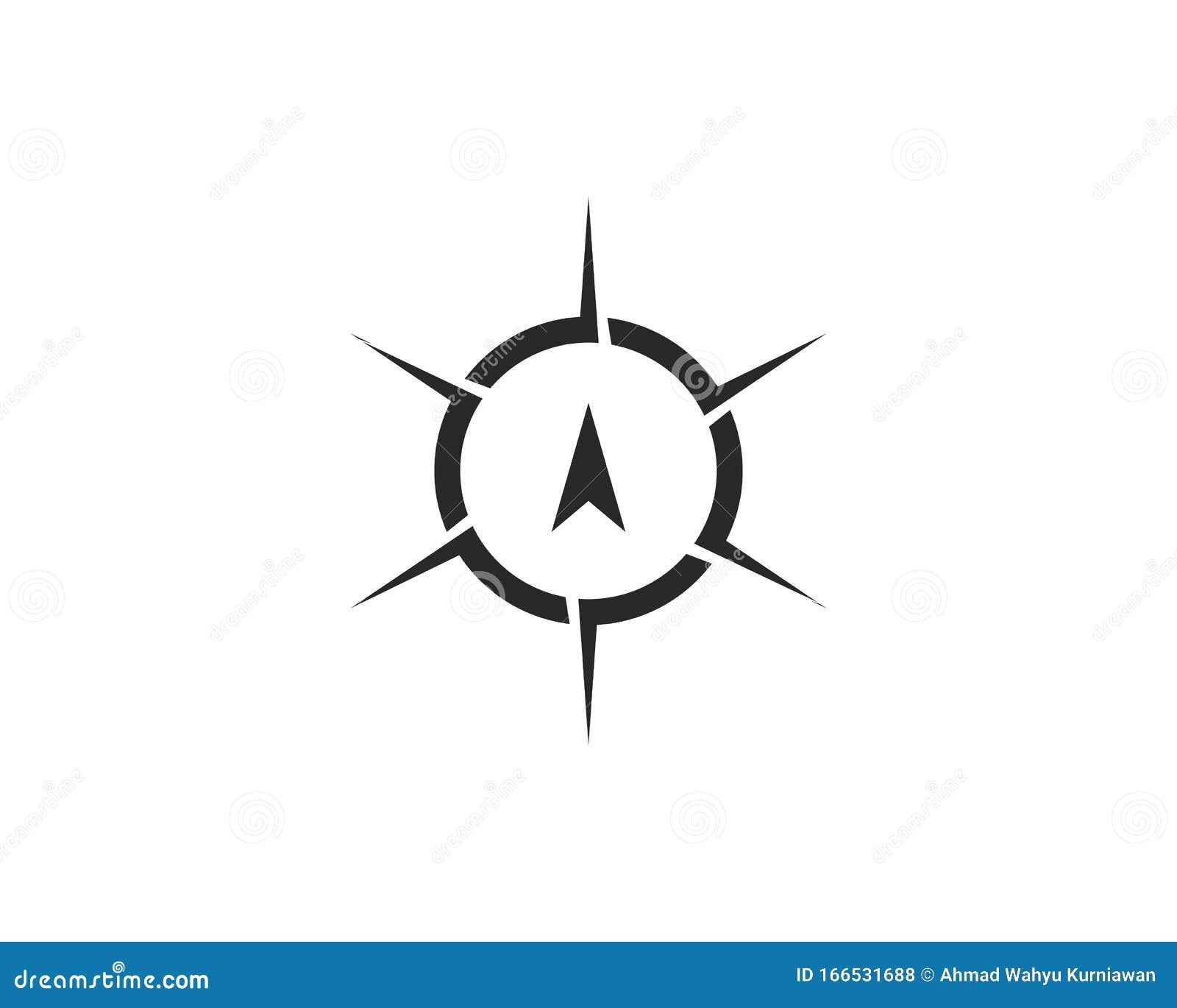 Boussole Logo Template illustration de vecteur. Illustration du symbole ...