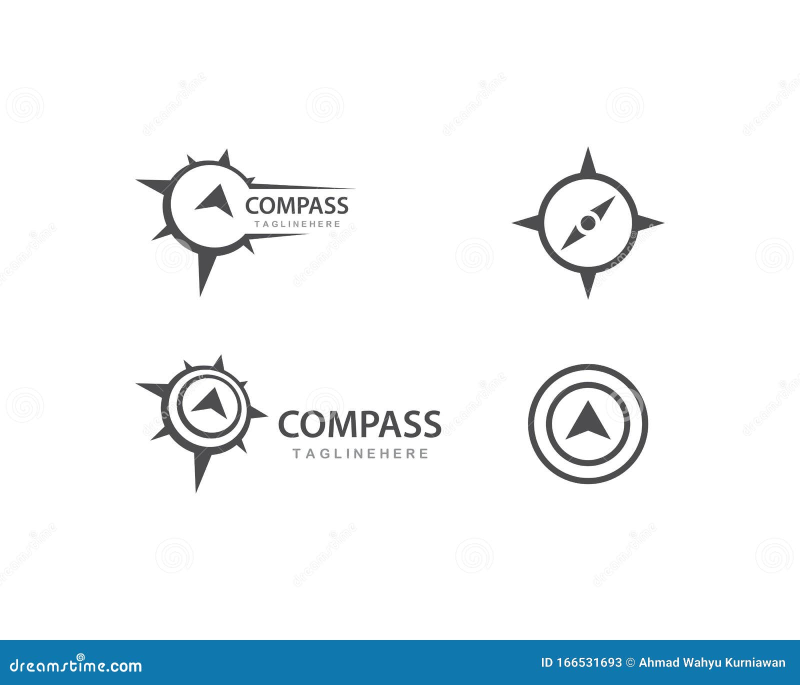 Boussole Logo Template illustration de vecteur. Illustration du nord ...