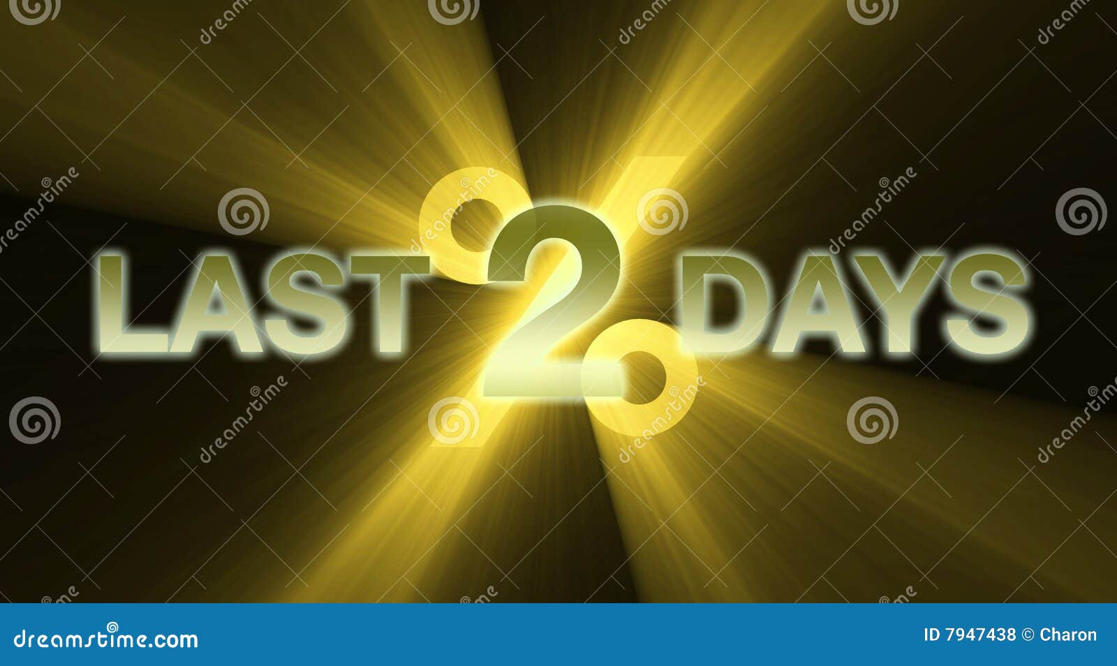 BOUT Drapeau De 2 JOURS En Jaune D'or Illustration Stock - Illustration ...