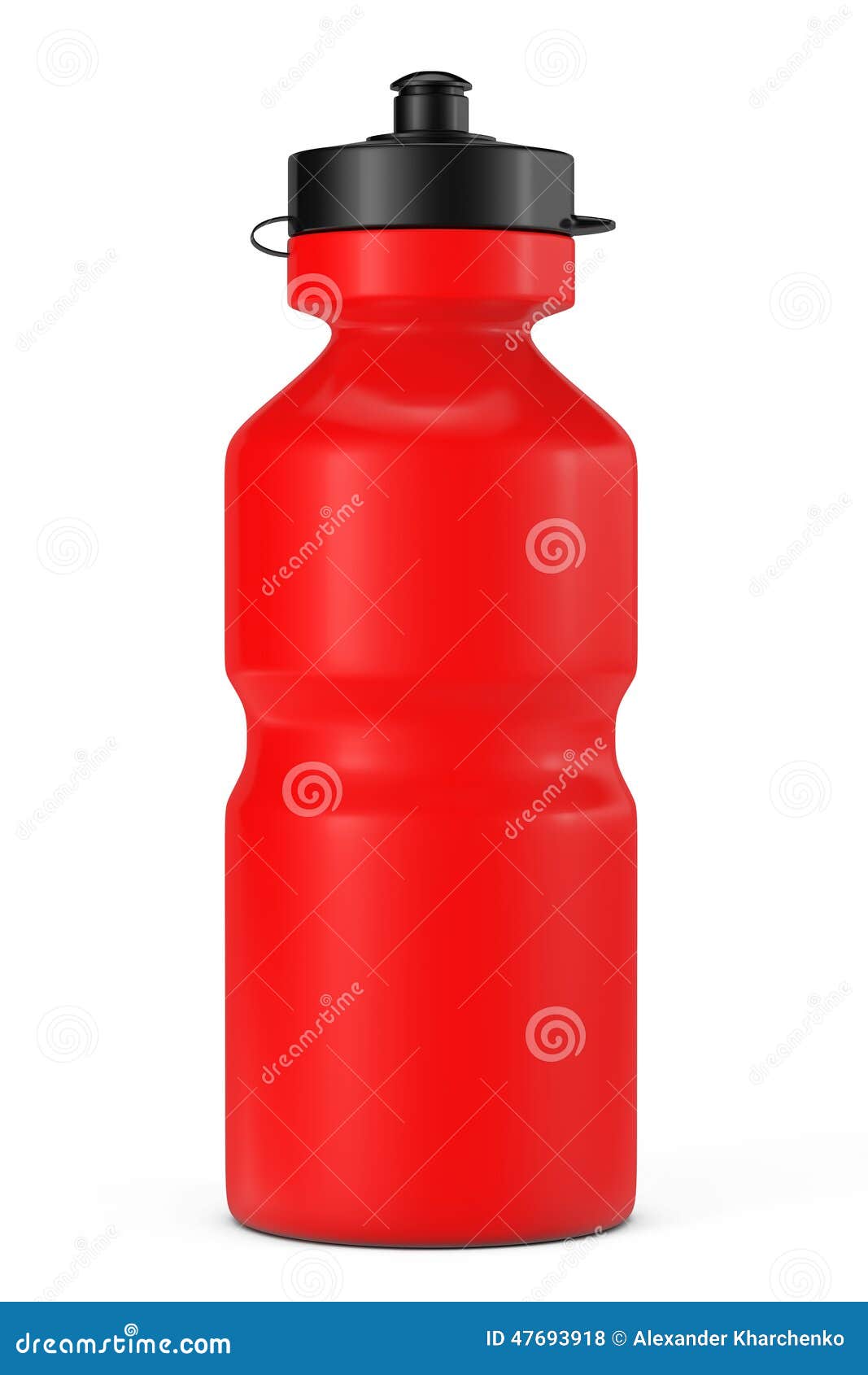 Bouteille D'eau Rouge De Plastique De Sport Illustration Stock ...