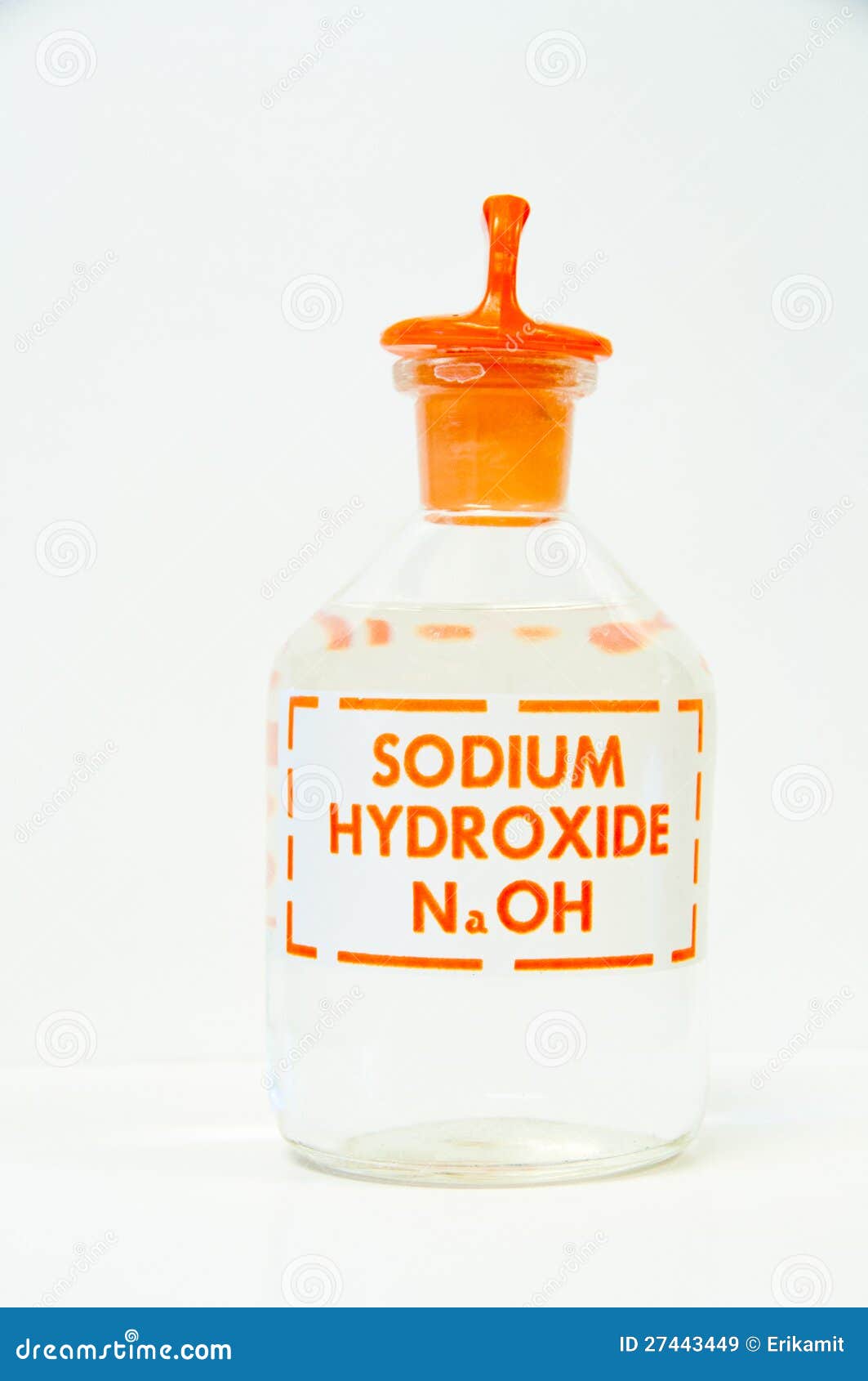 Bouteille D'hydroxyde De Sodium Image stock - Image du signage ...