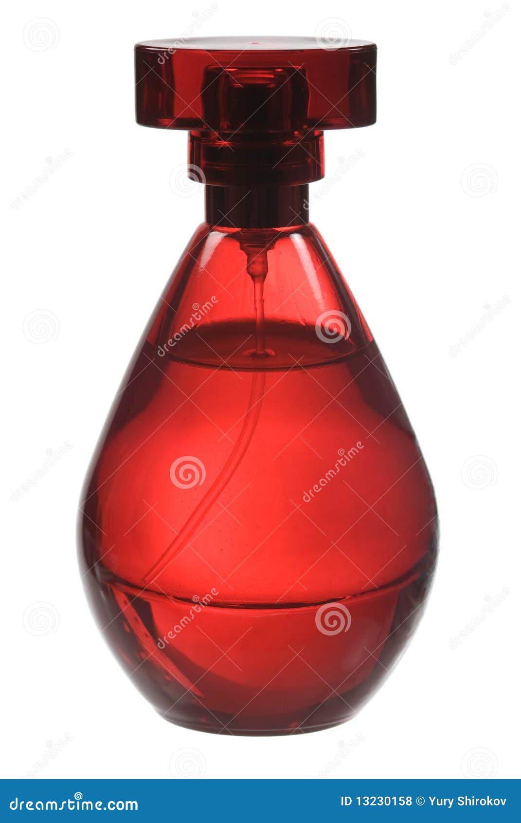 Bouteille de parfum rouge photo stock. Image du atomiseur - 13230158