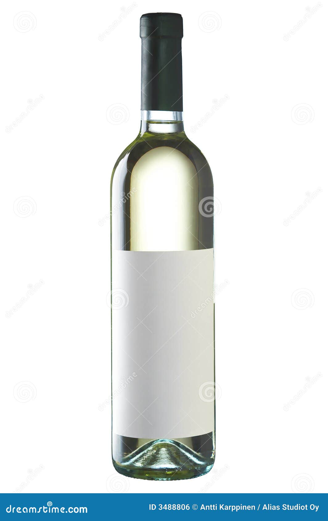 Bouteille de vin blanc photo stock. Image du réception - 3488806