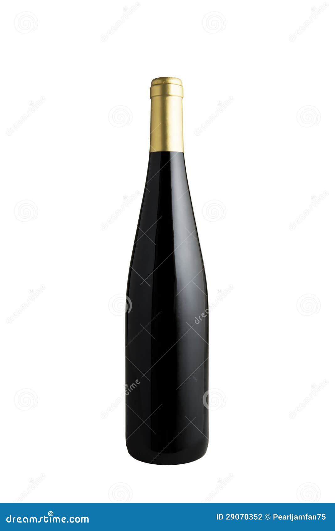 Bouteille de vin rouge photo stock. Image du noir, isolement - 29070352