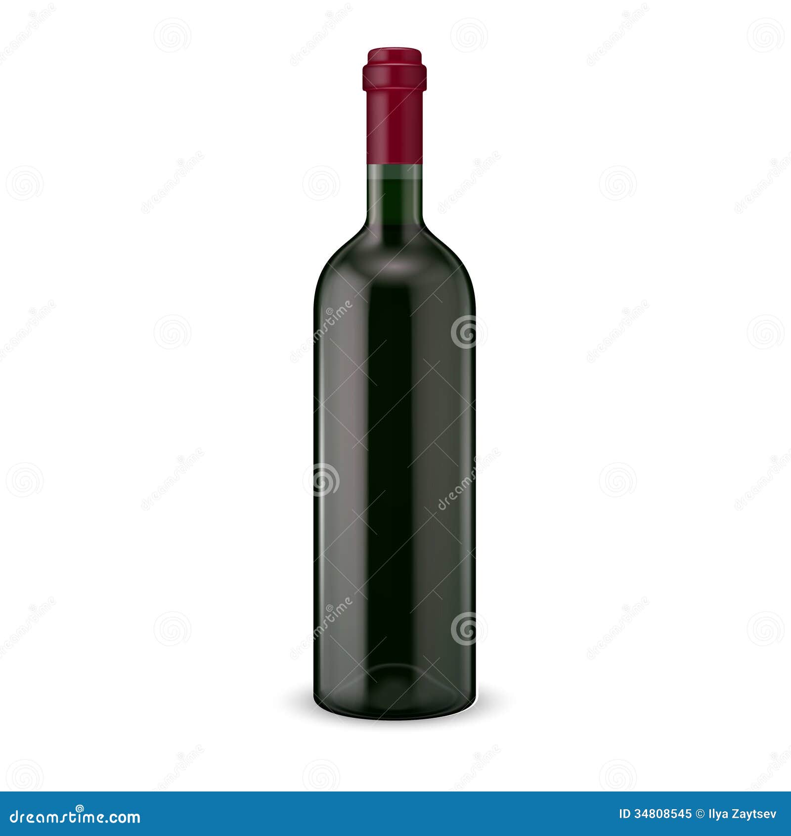 Bouteille de vin rouge. illustration de vecteur. Illustration du ...