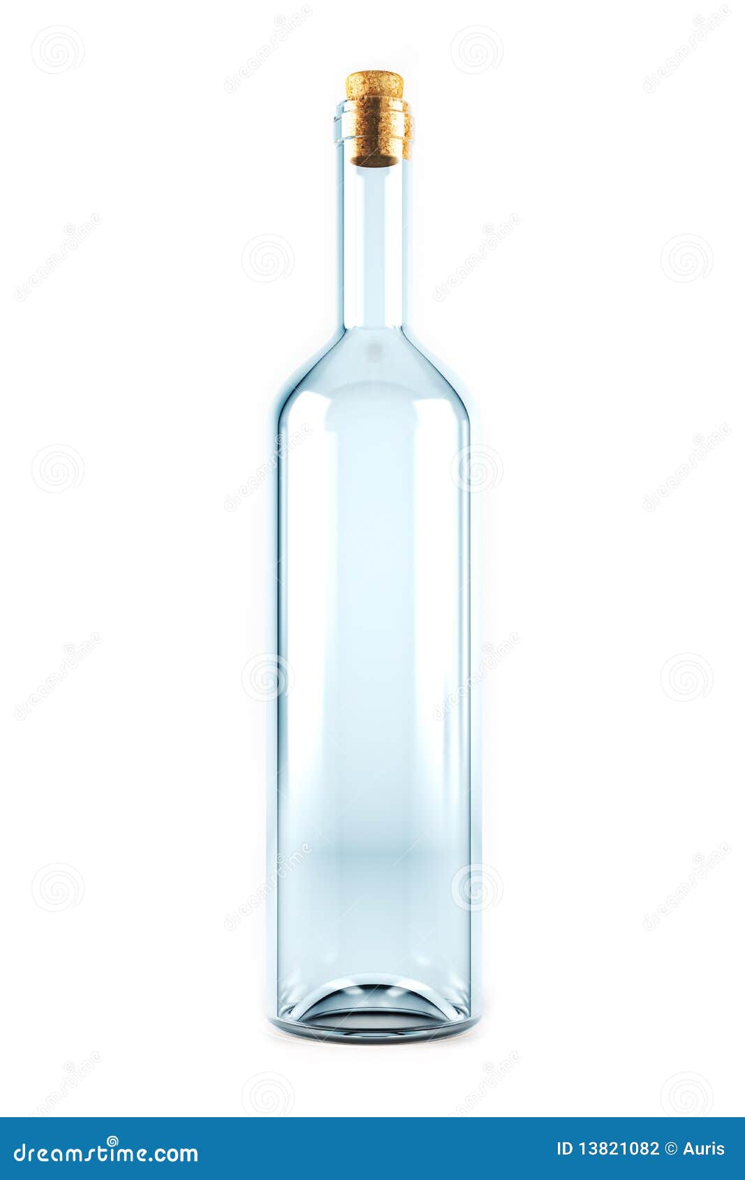 Bouteille en verre vide illustration stock. Illustration du fermer ...