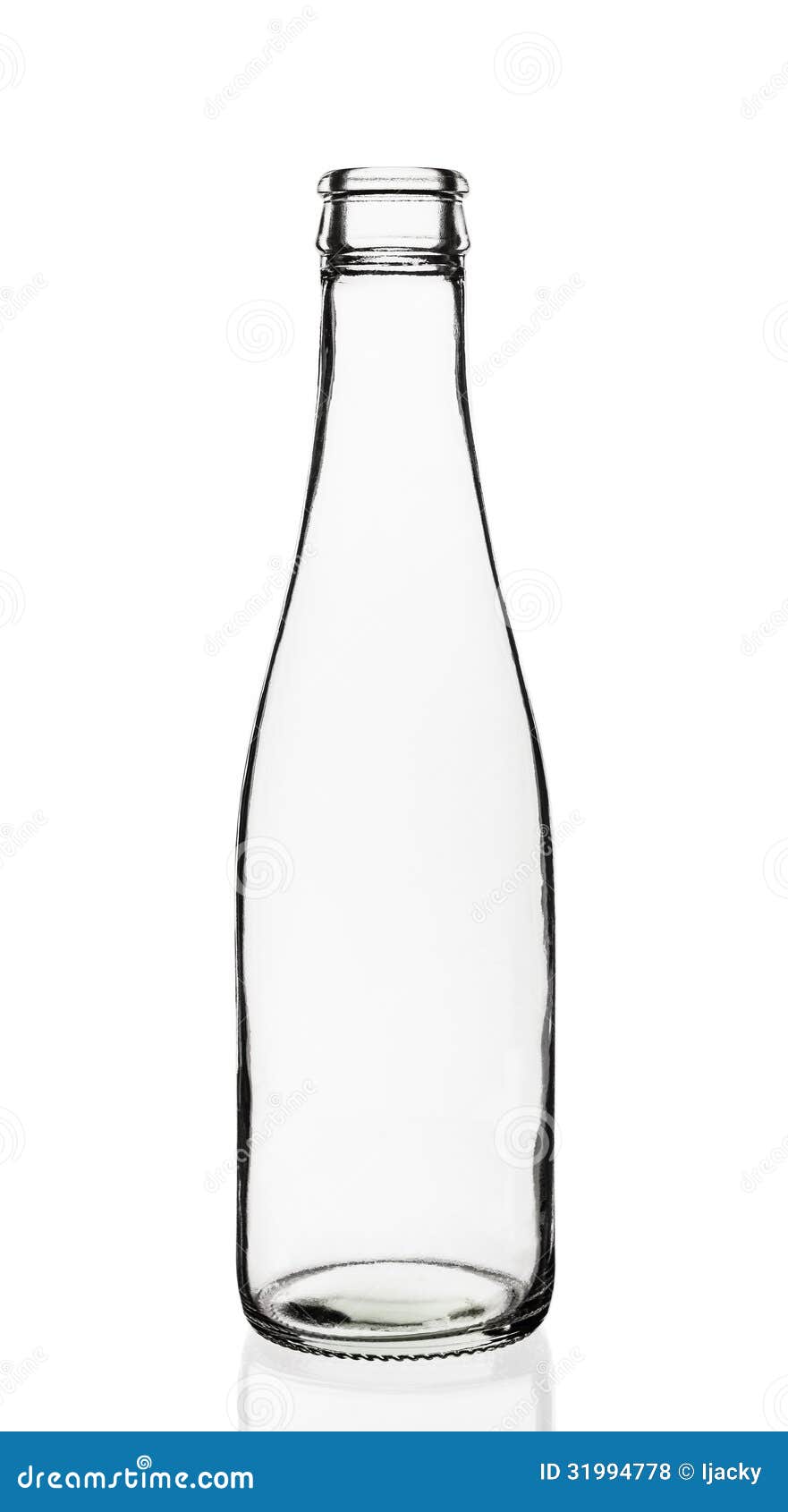 Bouteille en verre vide photo stock. Image du ouvert - 31994778