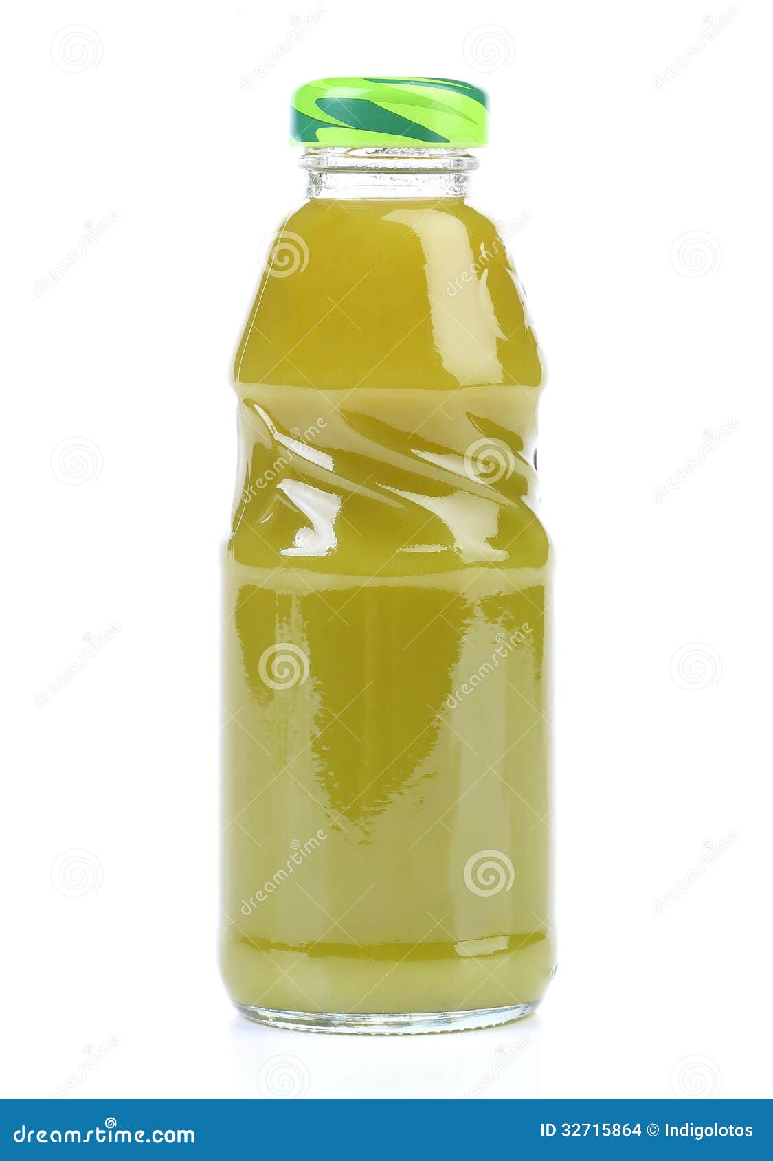 Bouteille verte de jus photo stock. Image du couleur - 32715864
