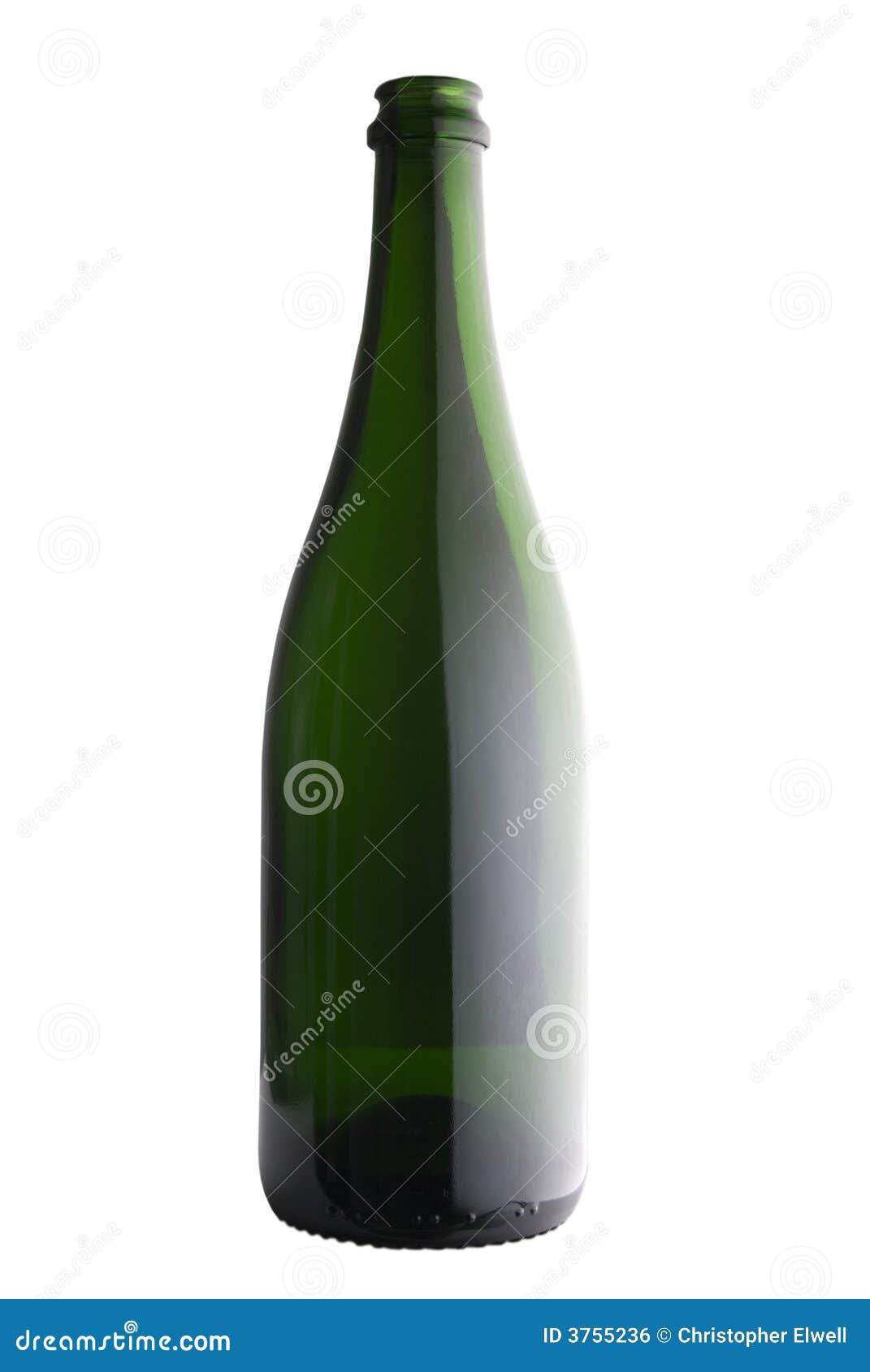 Bouteille Vide De Champagne Photo stock - Image du vide, alcool: 3755236