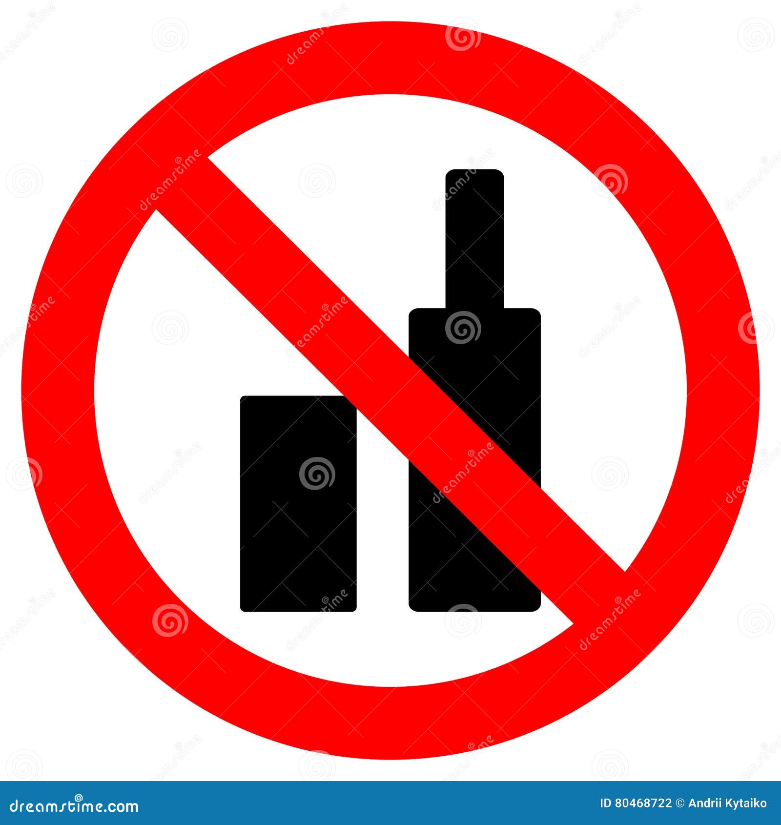 Bouteilles D'interdiction Et Banque De Bidon Illustration de Vecteur ...